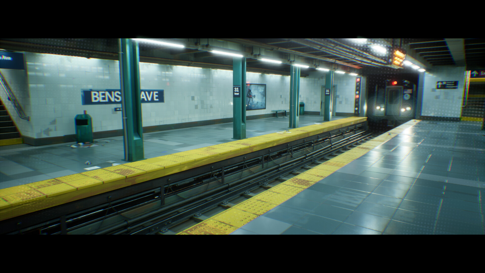 Y.P - UE5 Lumen Stylized subway station