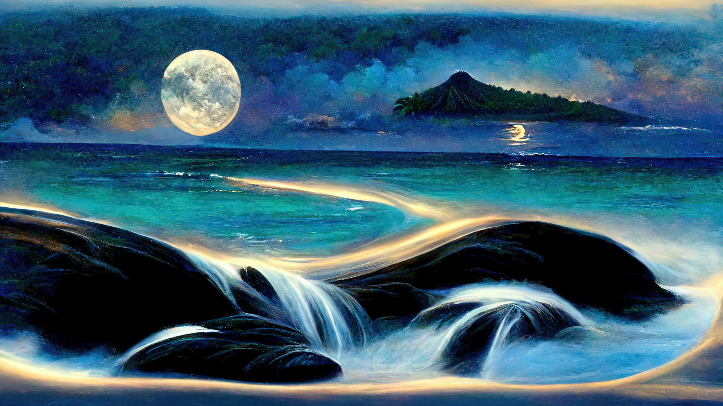 Aaron Wacker Artwork - Landscape Art and Concept Art of the Hawaiian Islands