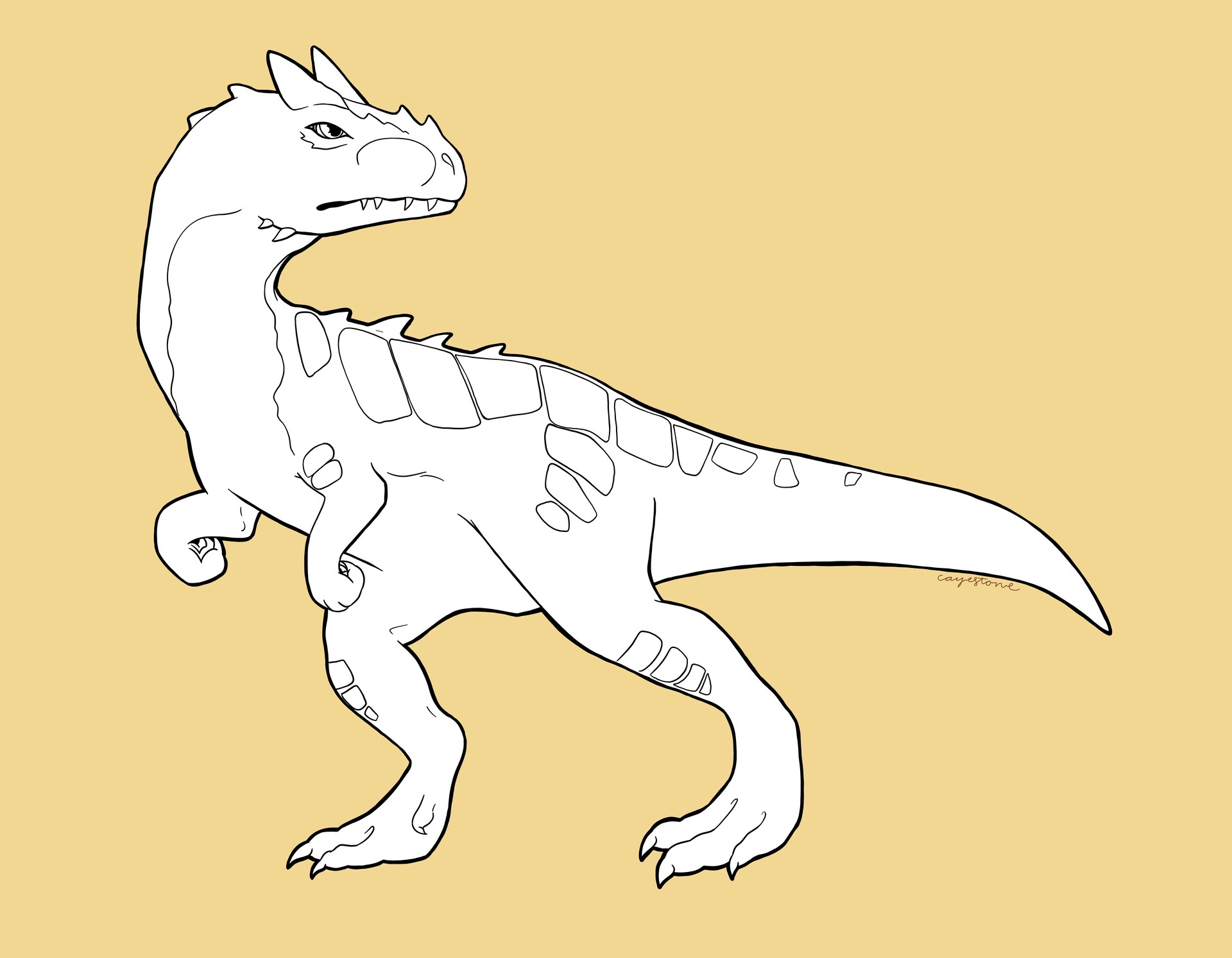 ArtStation - allosaurus & thylacoleo . custom commission