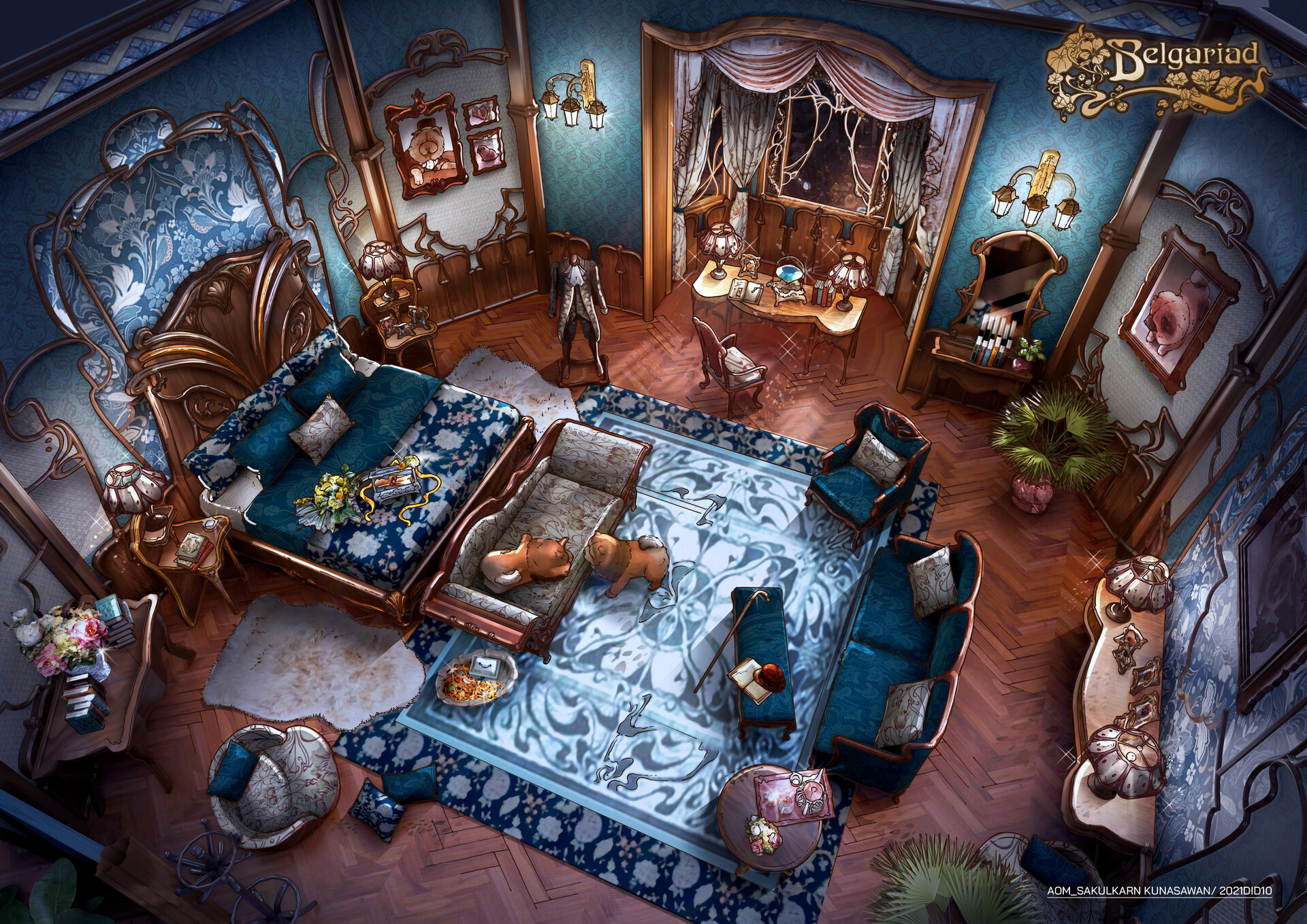 Sakulkarn Kunasawan - The Belgariad - Bedroom Cutaway