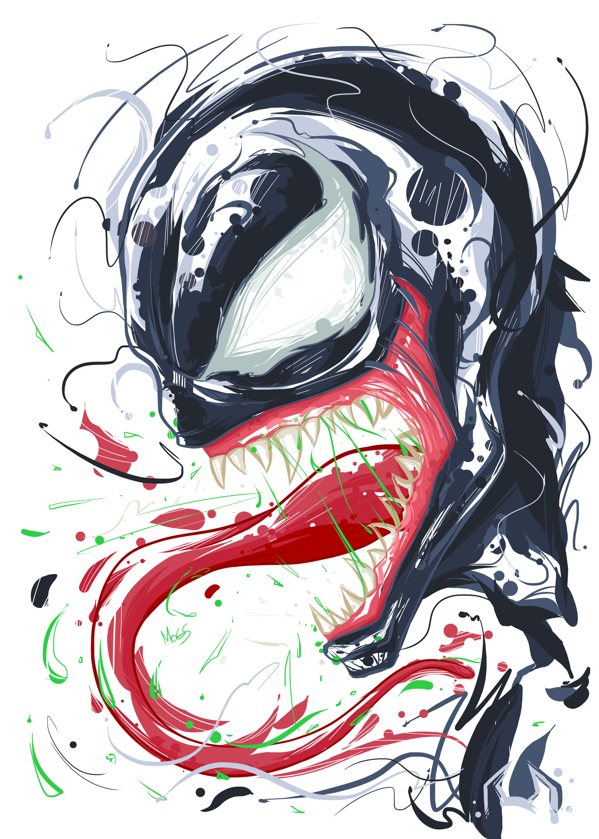 ArtStation - Venom Symbiote Paint