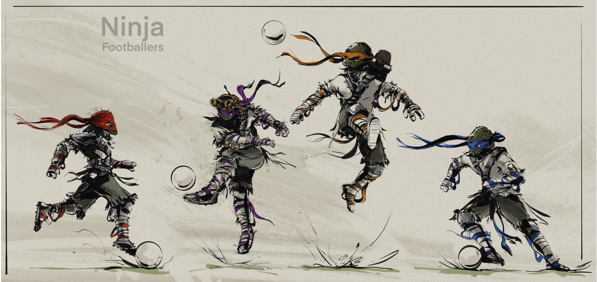ArtStation - Ninja footballers
