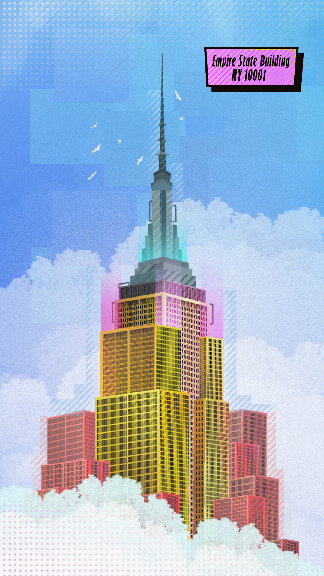 Empire State Building Pop Art