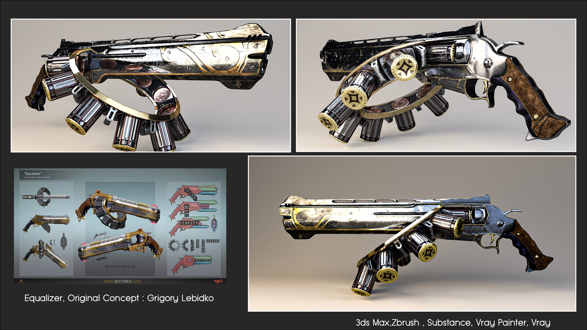 ArtStation - heavy handgun : Equalizer