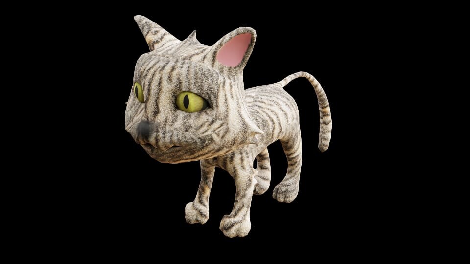 Biman - 3d cat model for AR