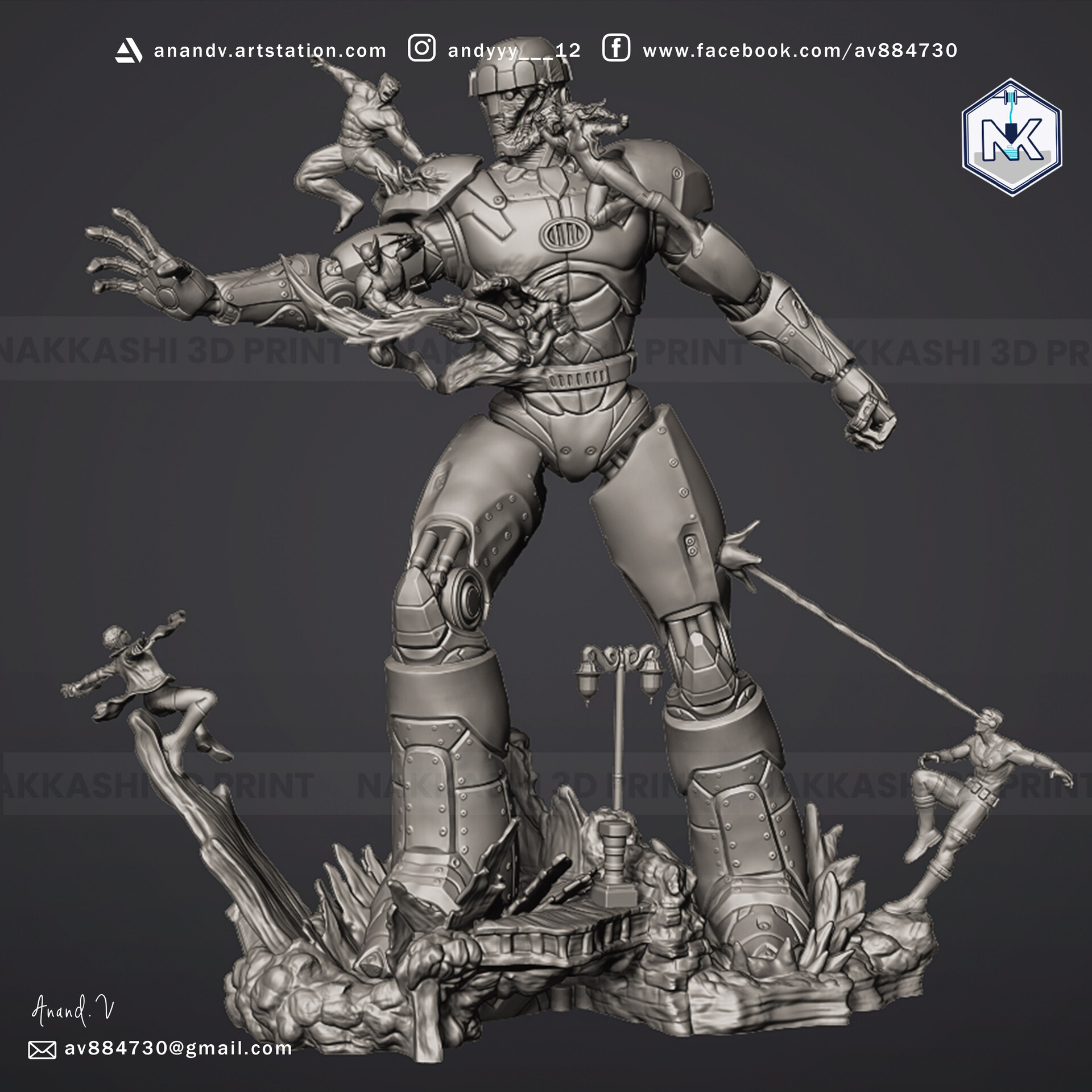 ArtStation - X-Men Vs Sentinel