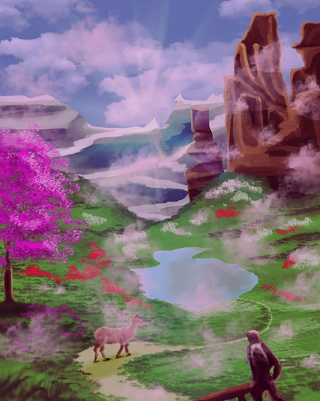 ArtStation - Peaceful valley