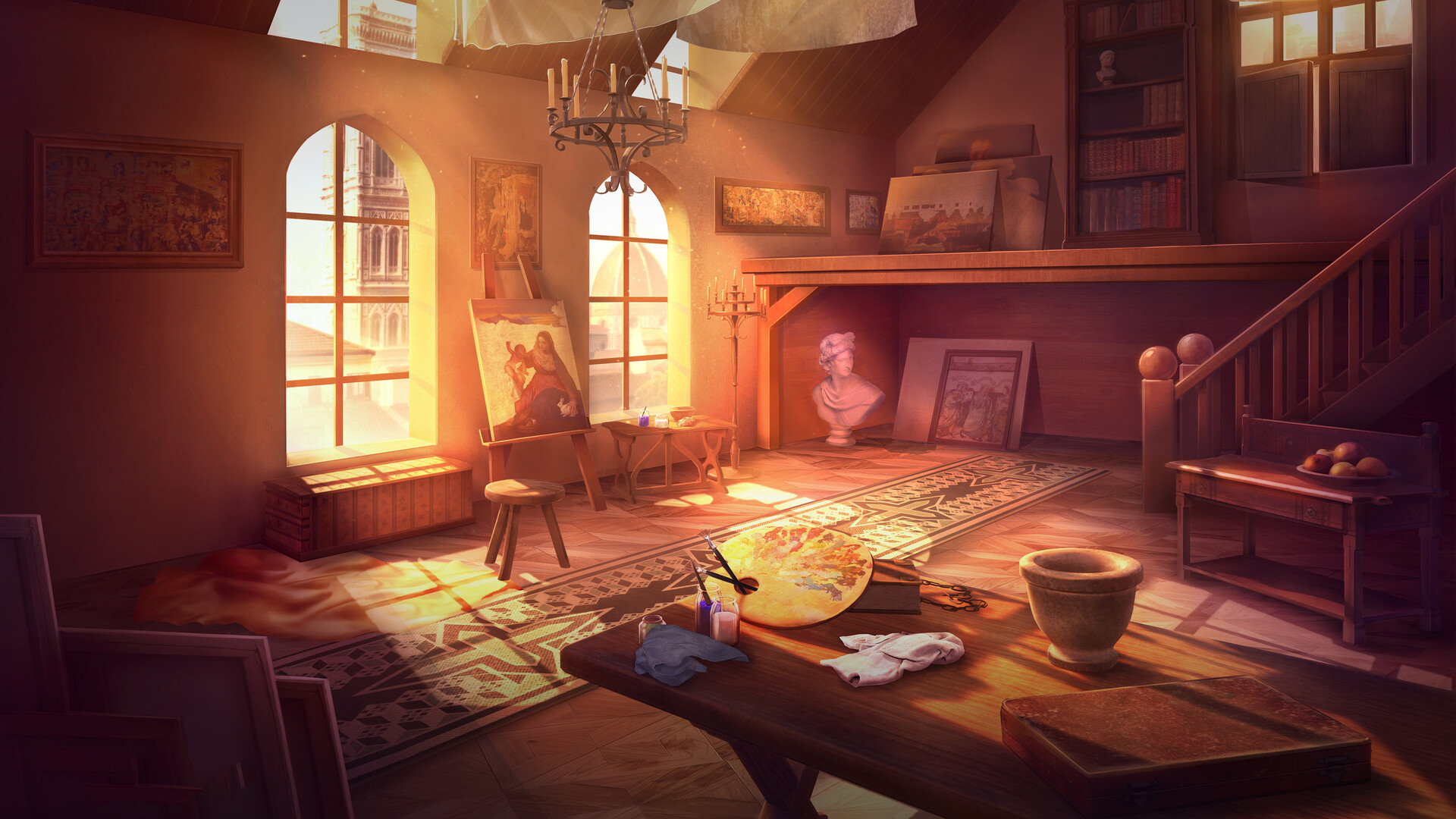 ArtStation - Backgrounds for a hidden object game