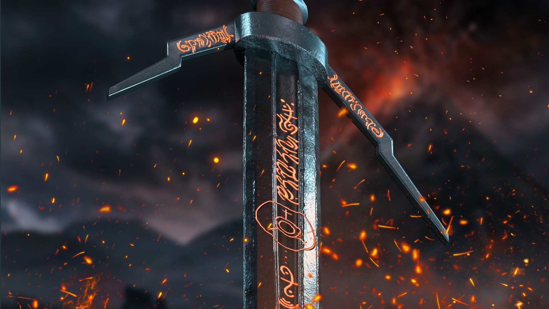 ArtStation - Dark Elf Sword