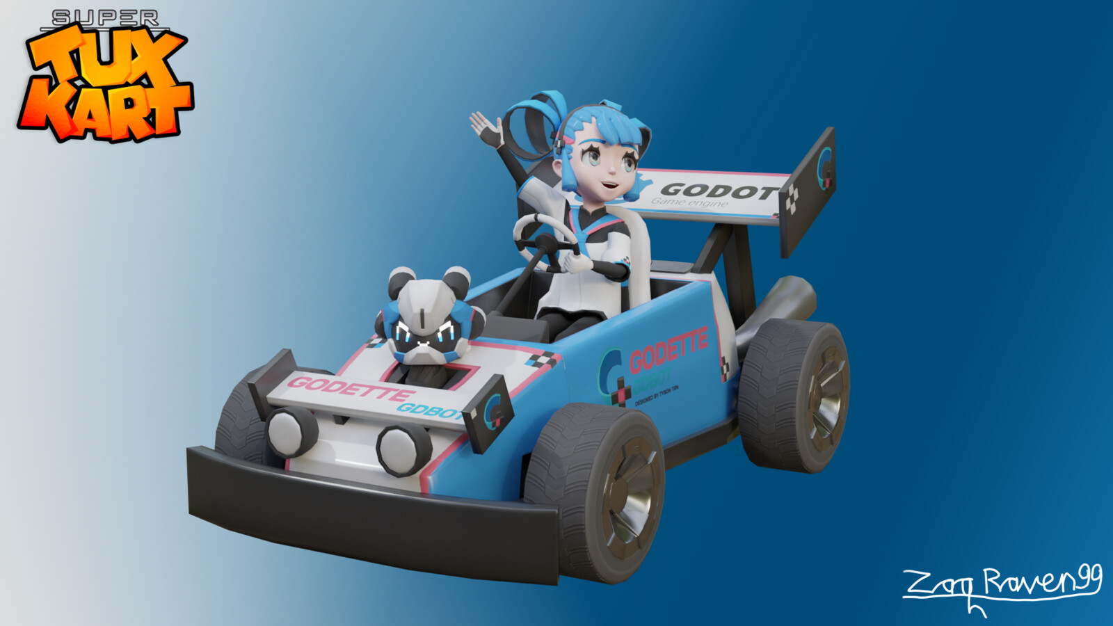 Ishaq Al Asyja` - SuperTuxKart: Godette 3D game model