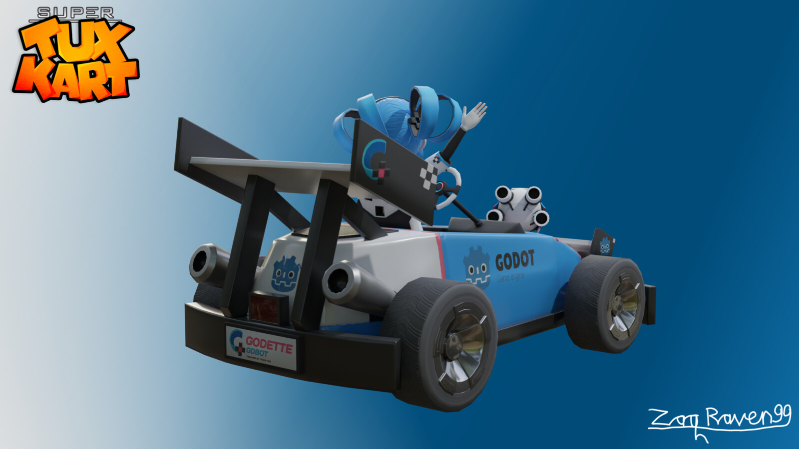 Ishaq Al Asyja` - SuperTuxKart: Godette 3D game model