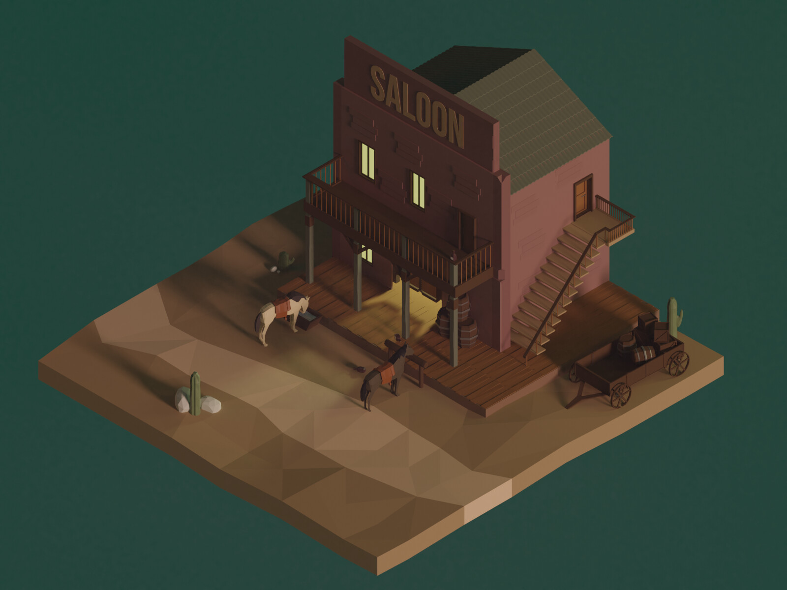 ArtStation - Western Saloon