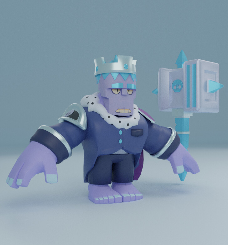 ArtStation - SuperCell Frank Challenge - Frozen King Frank