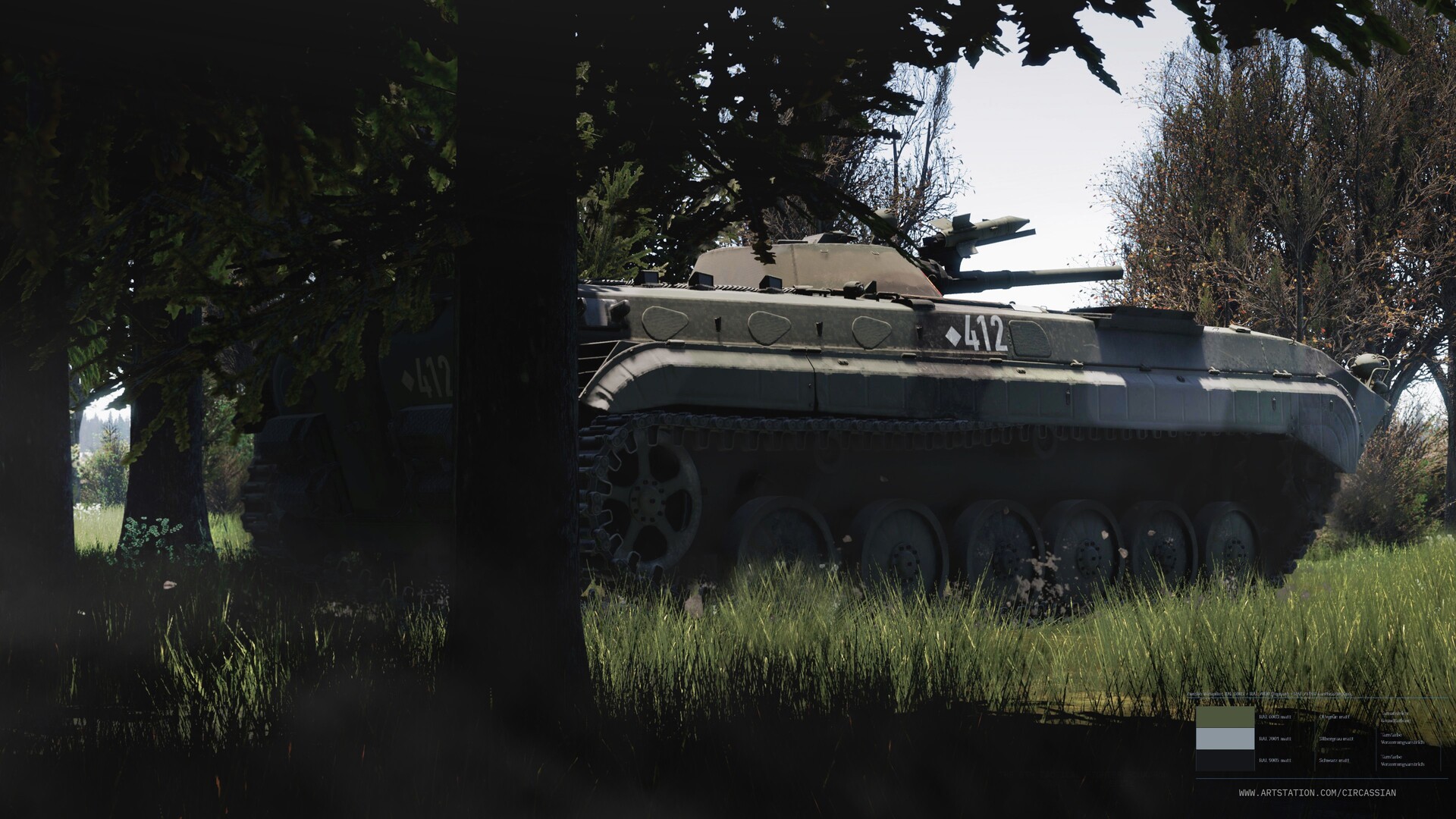 CIRCASSIAN - SPz BMP-1 "Verzerrungsanstrich" May 1988. 7th Motorized Riflemen Regiment "Max ...