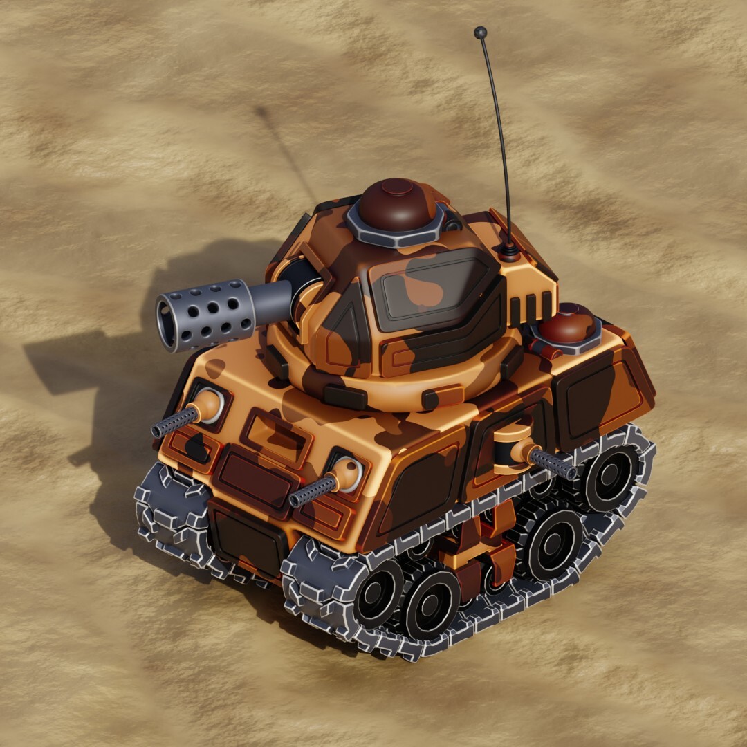 ArtStation - Cartoon Tank
