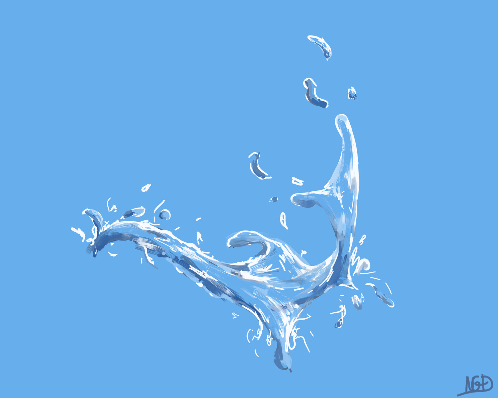 NoobyGuyDraws - Water studies!