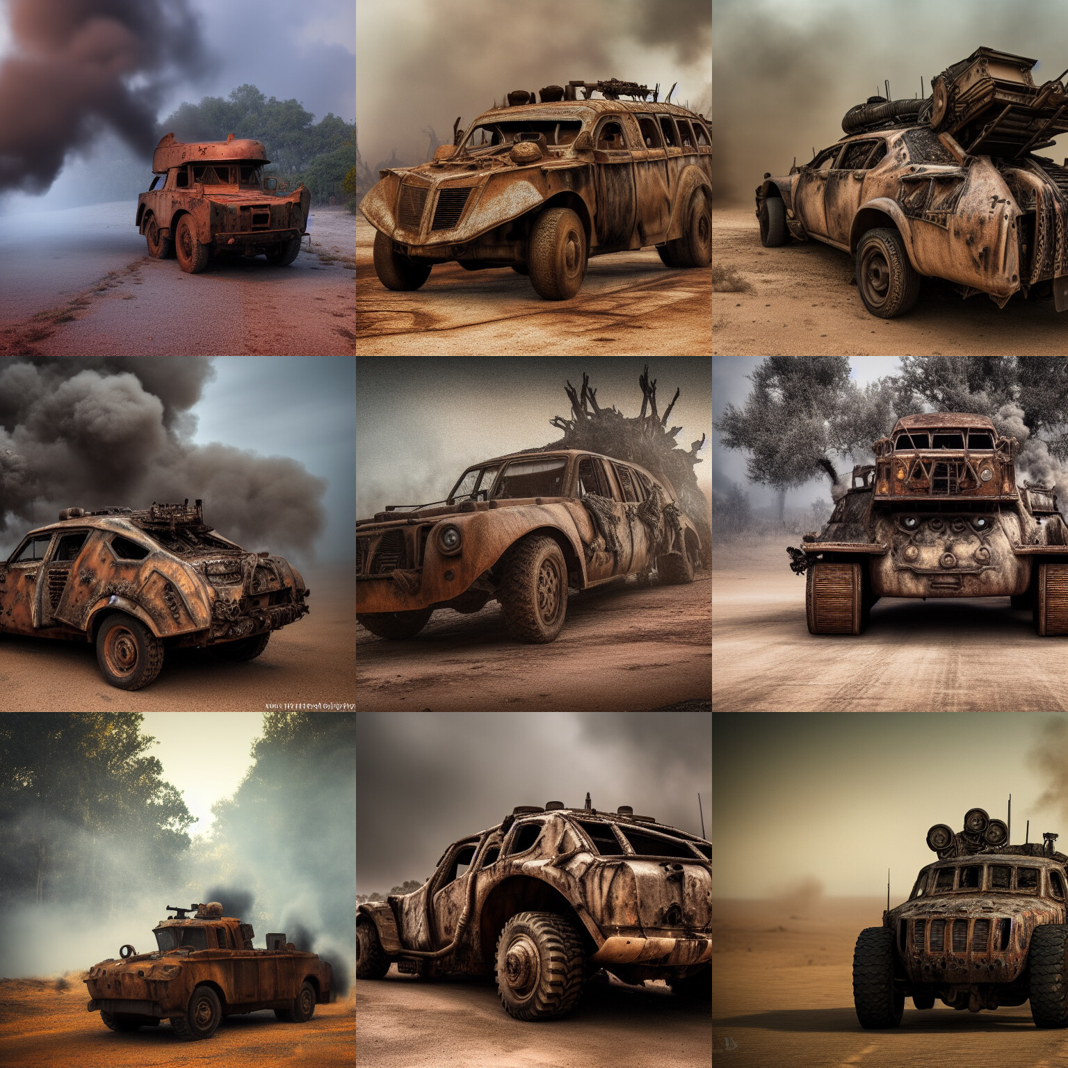 ArtStation - Abandoned combat vehicles
