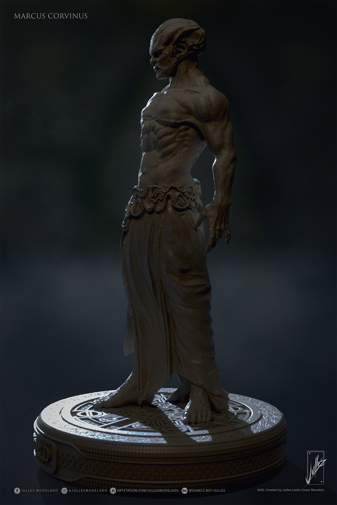 Julles Modelado - Marcus Corvinus Underworld for 3d print