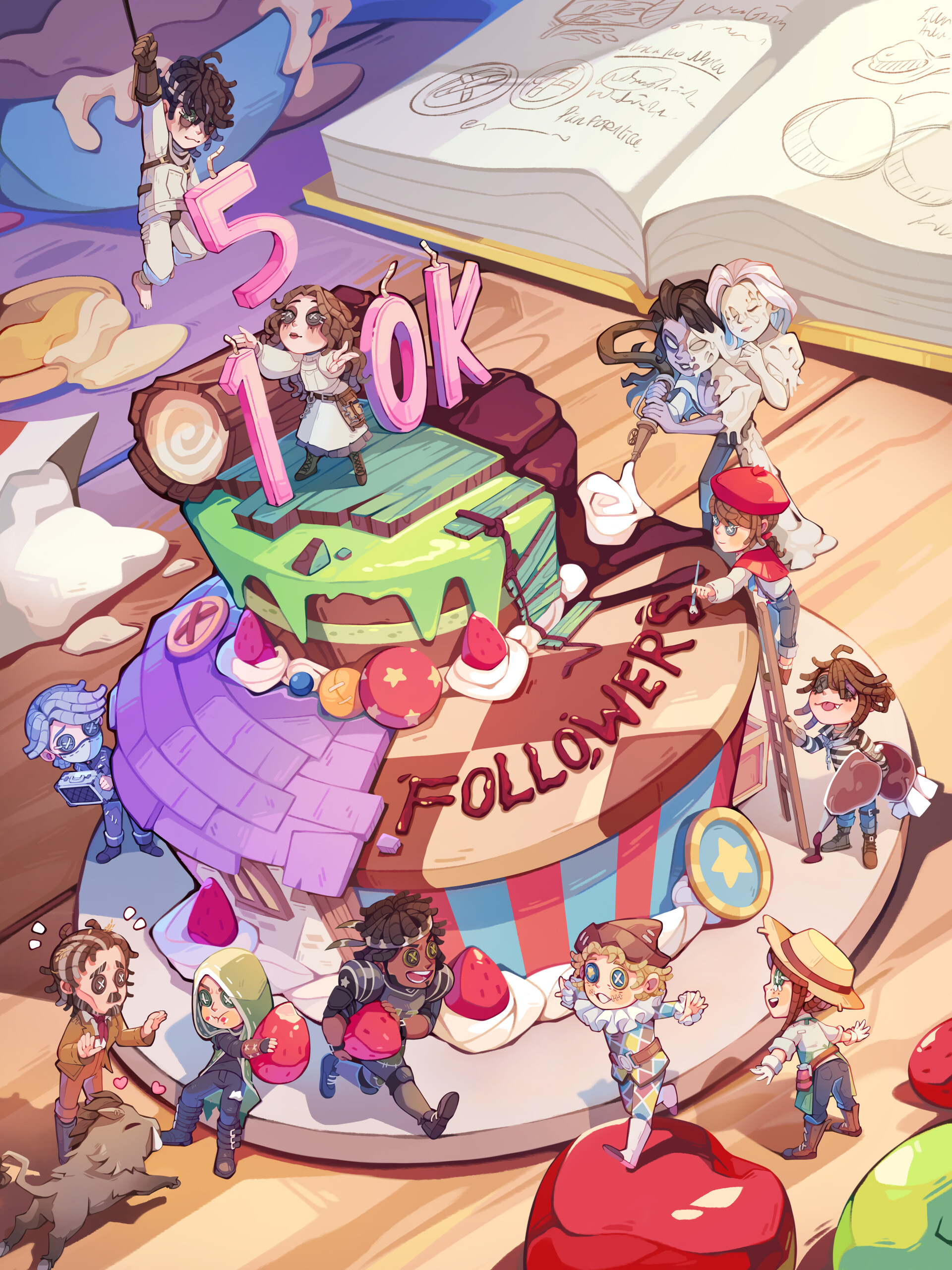 ArtStation - Identity V 150K Followers illustration