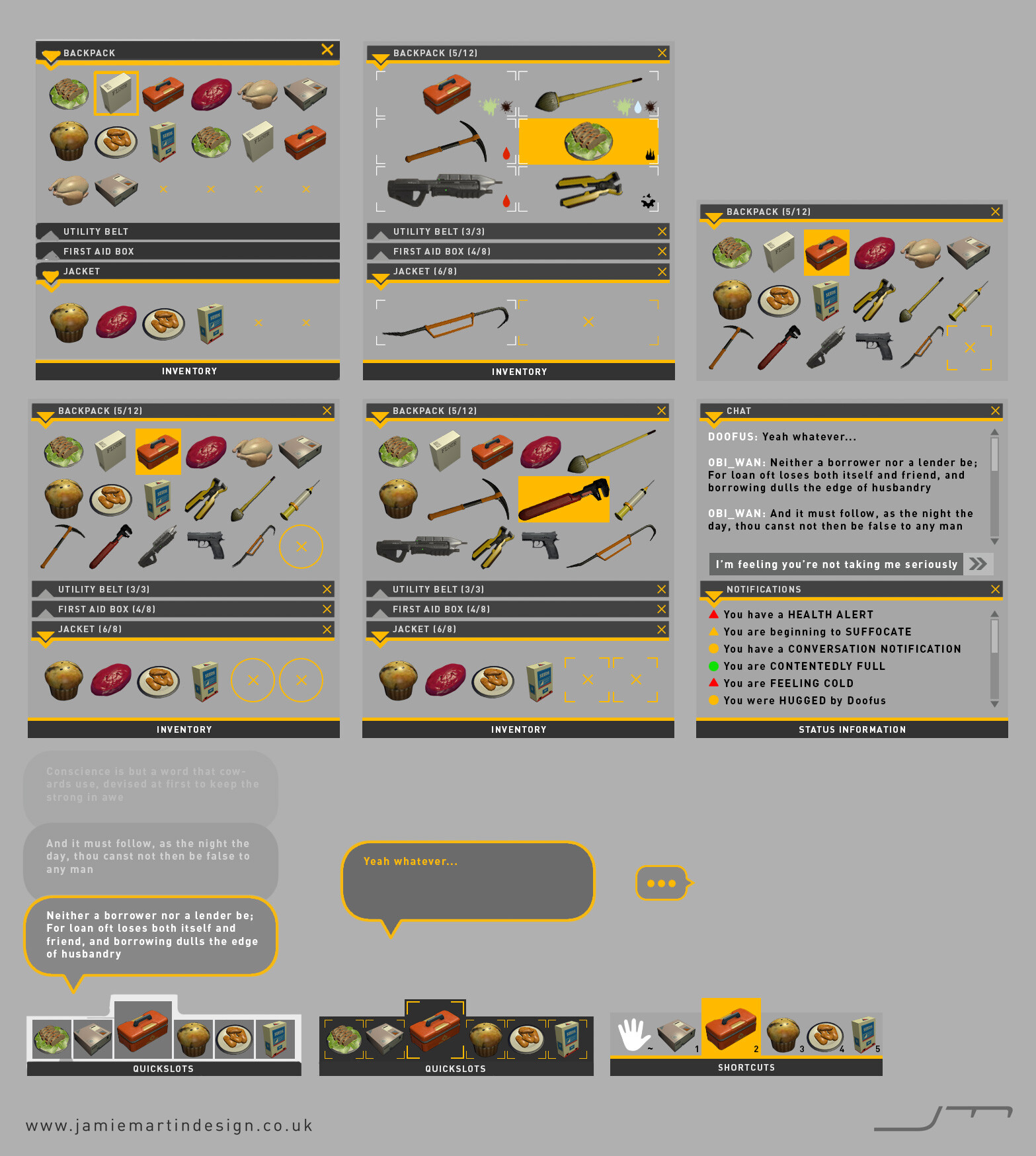 Jamie Martin - Space Station: UI Graphic Design - concept art