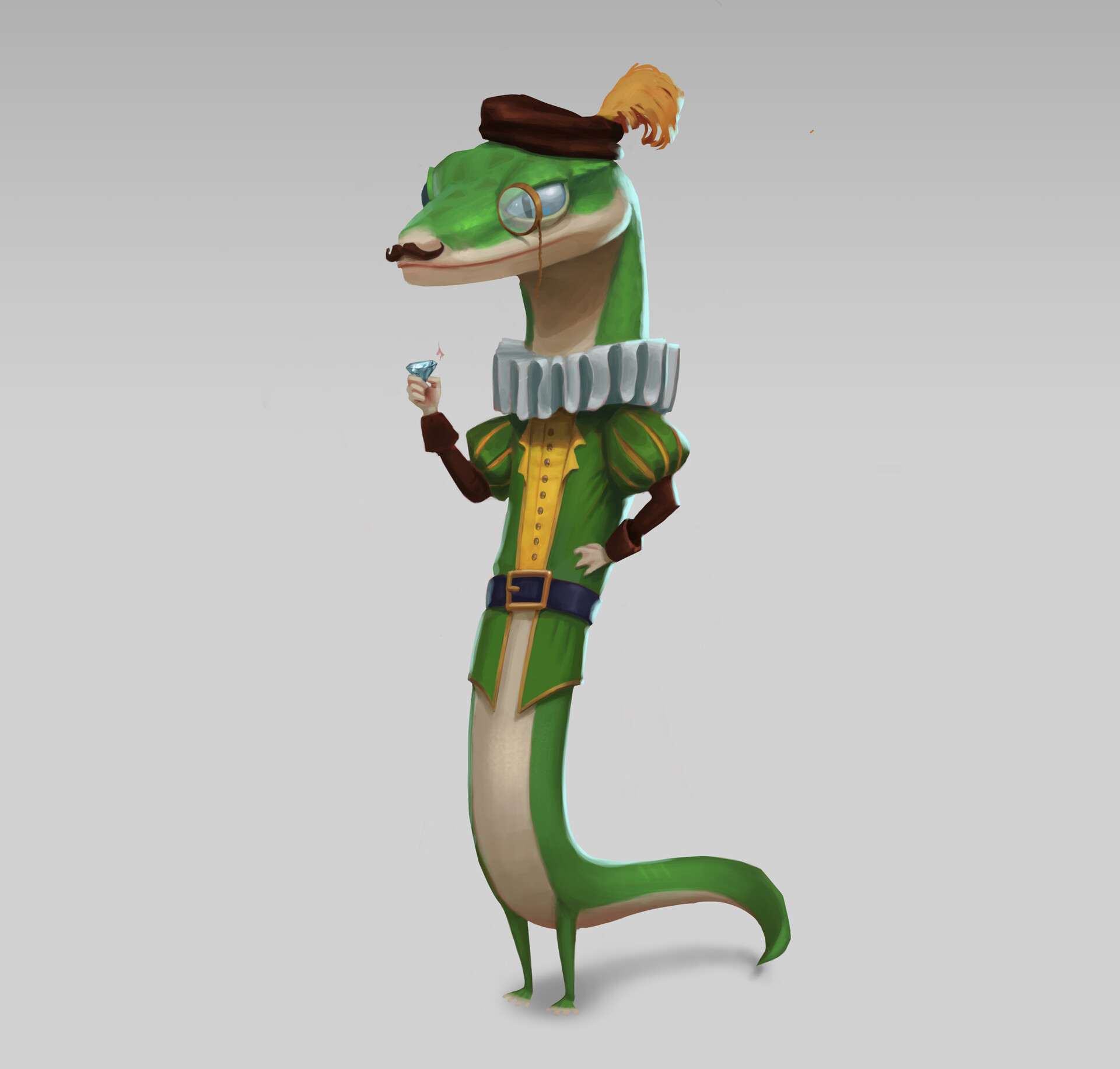 ArtStation - lizard merchant