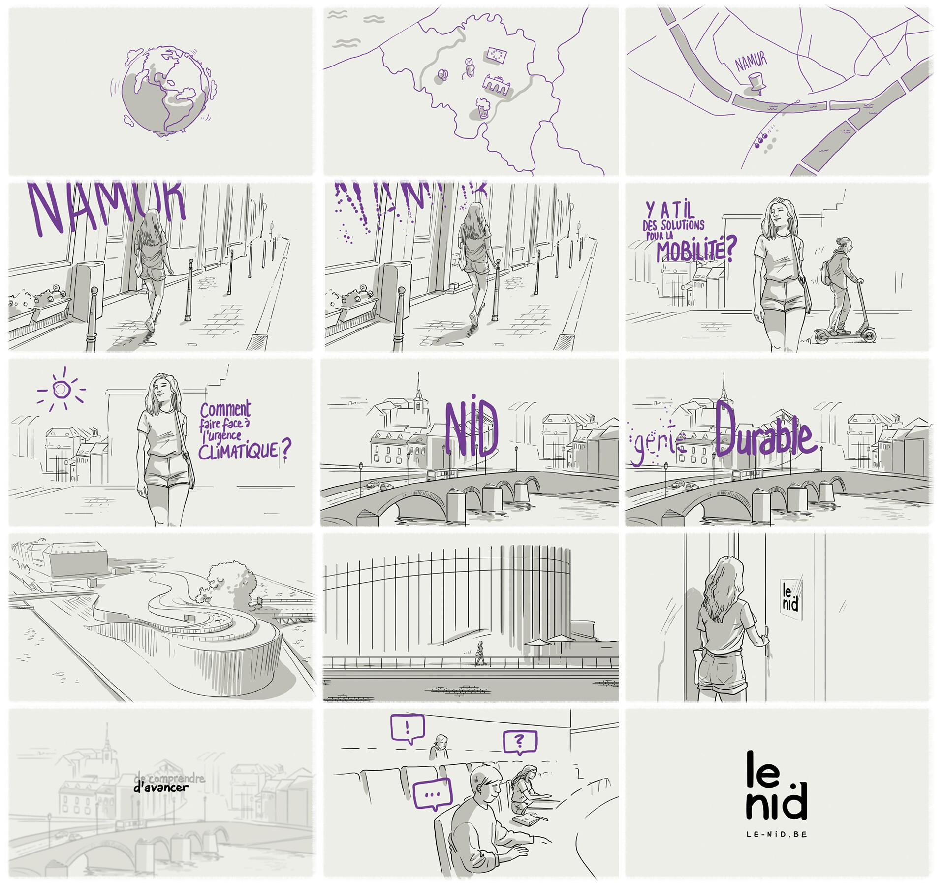 ArtStation - Storyboard for video presentation of Le NID