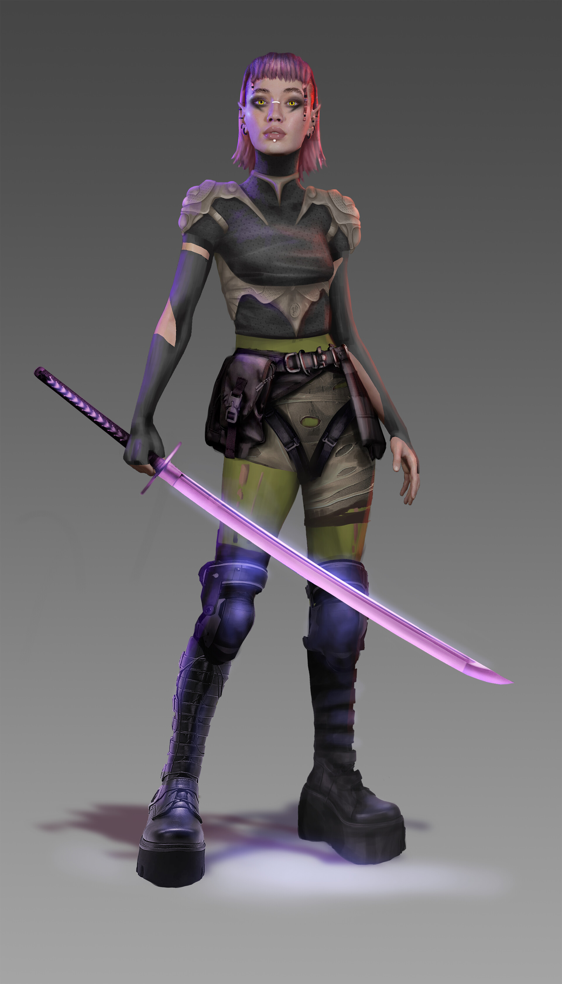 Artstation Lilu Combat Look Concept