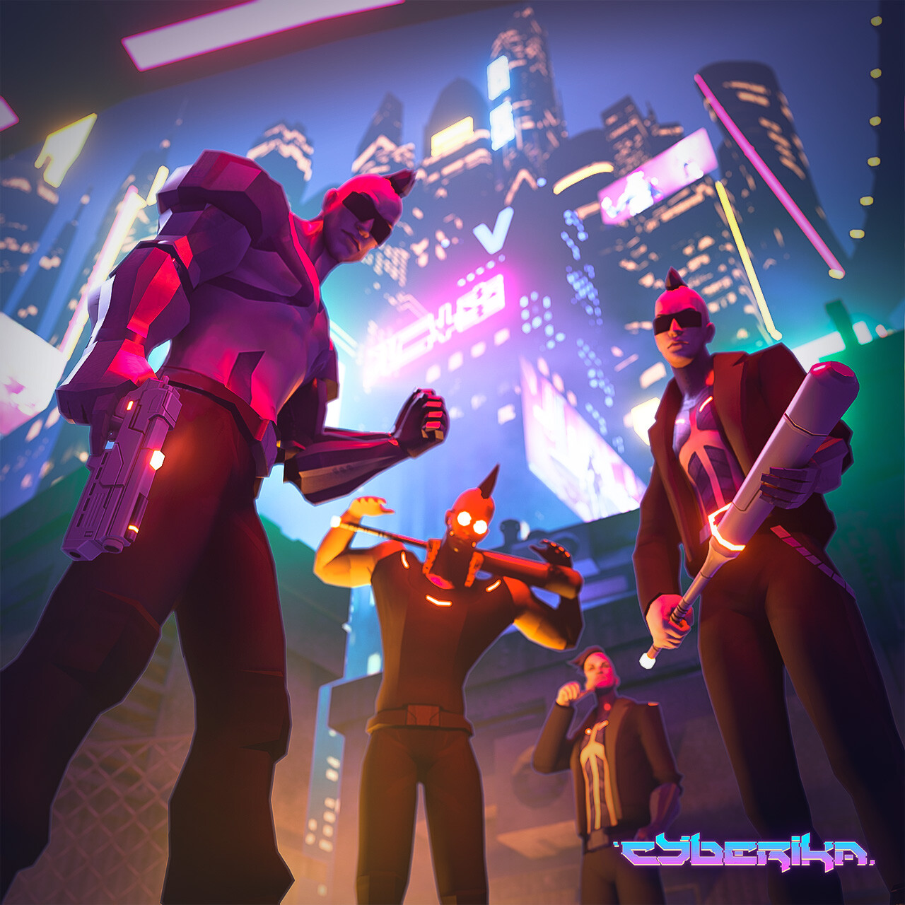 ArtStation - Cyberika: Razor Head Gang