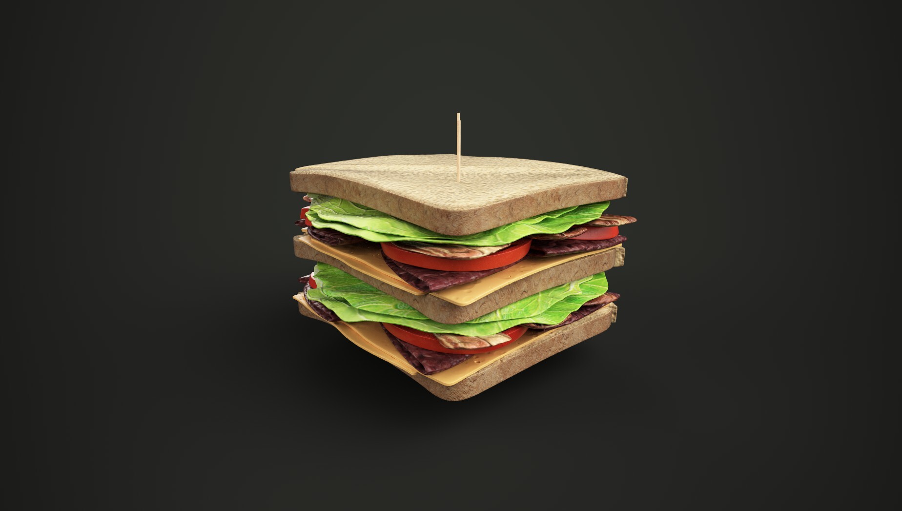 ArtStation - Stylized Club Sandwich