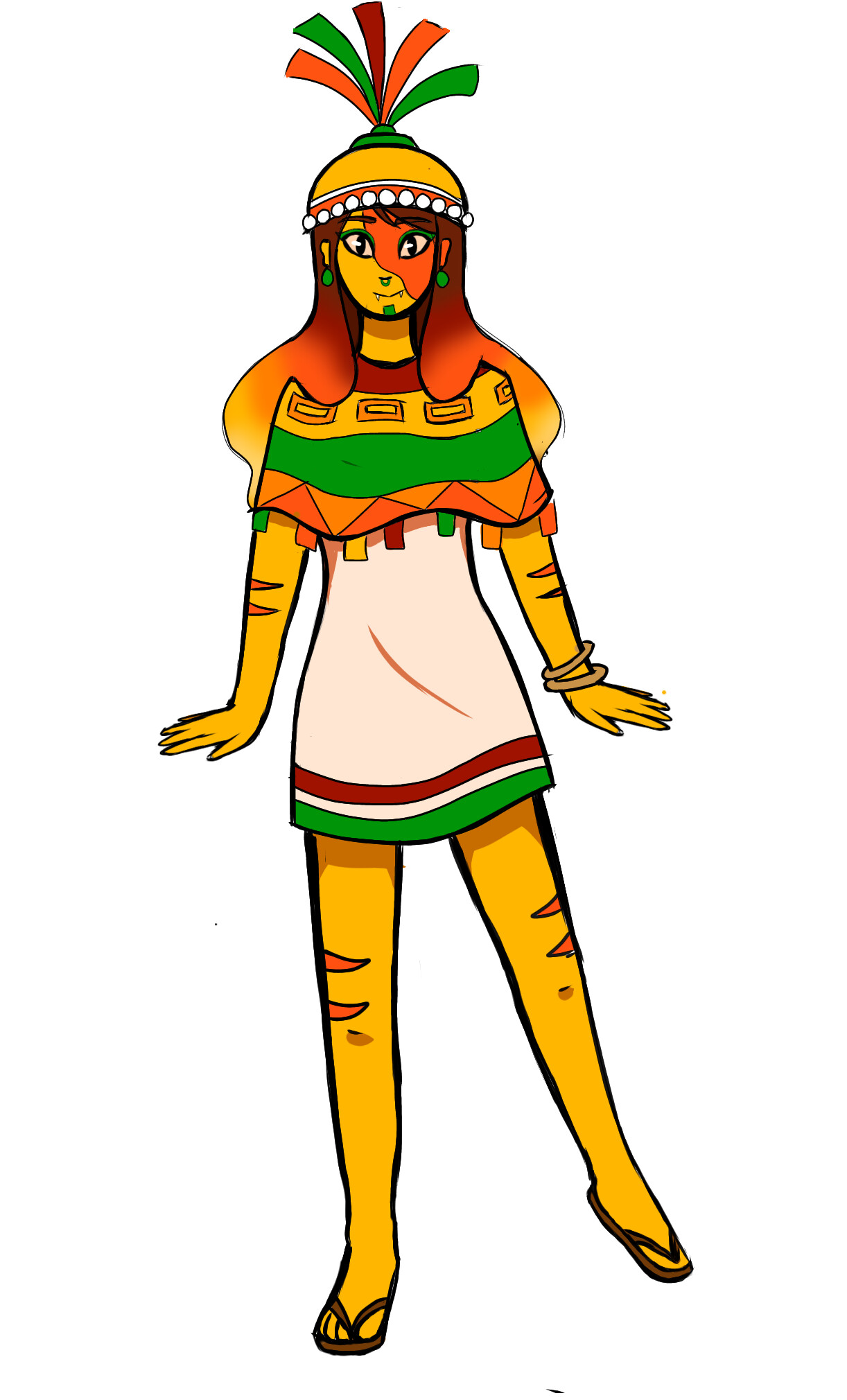 ArtStation - Chantico- Mexica Goddess of fire