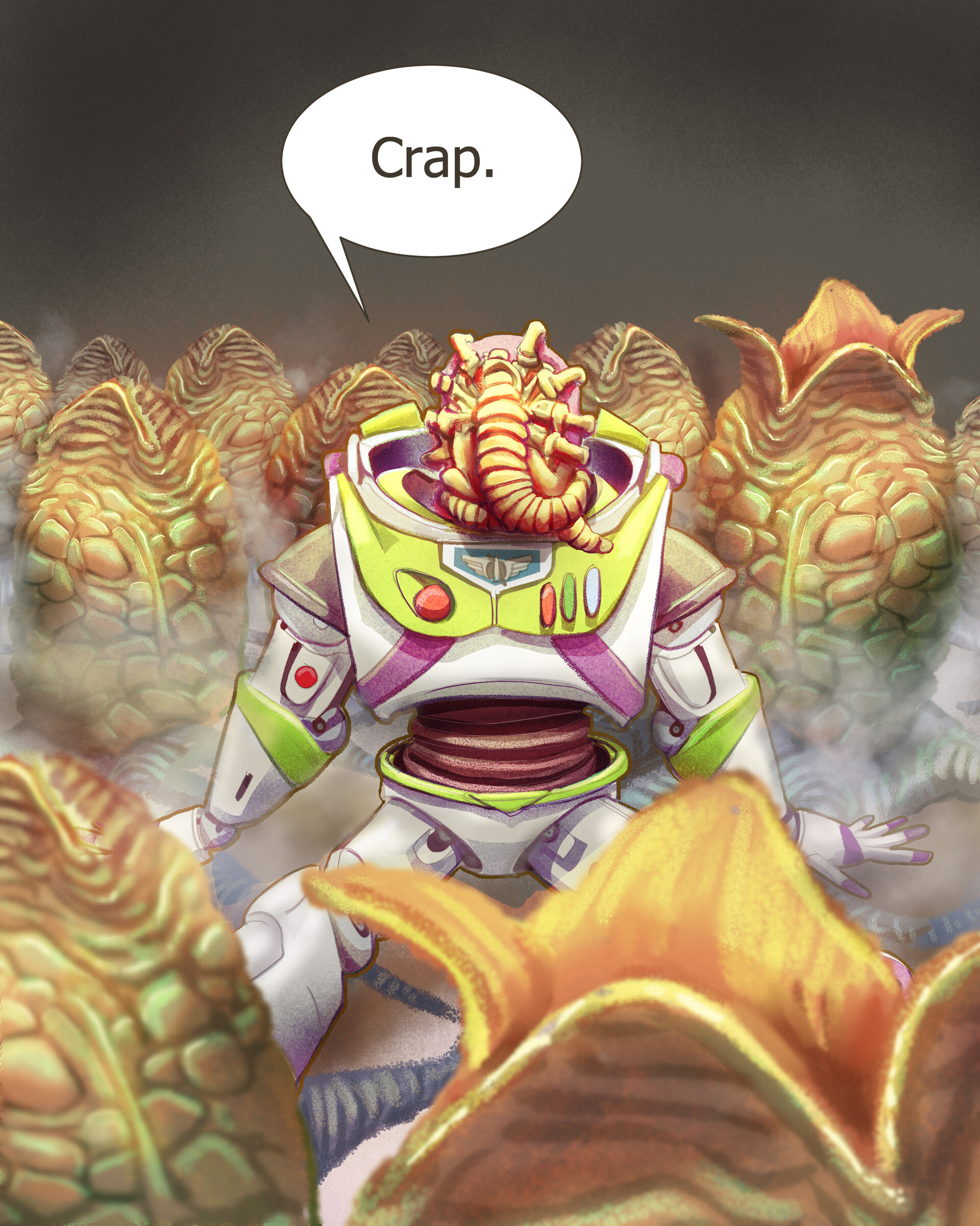 ArtStation - Buzz encounters a Xenomorph