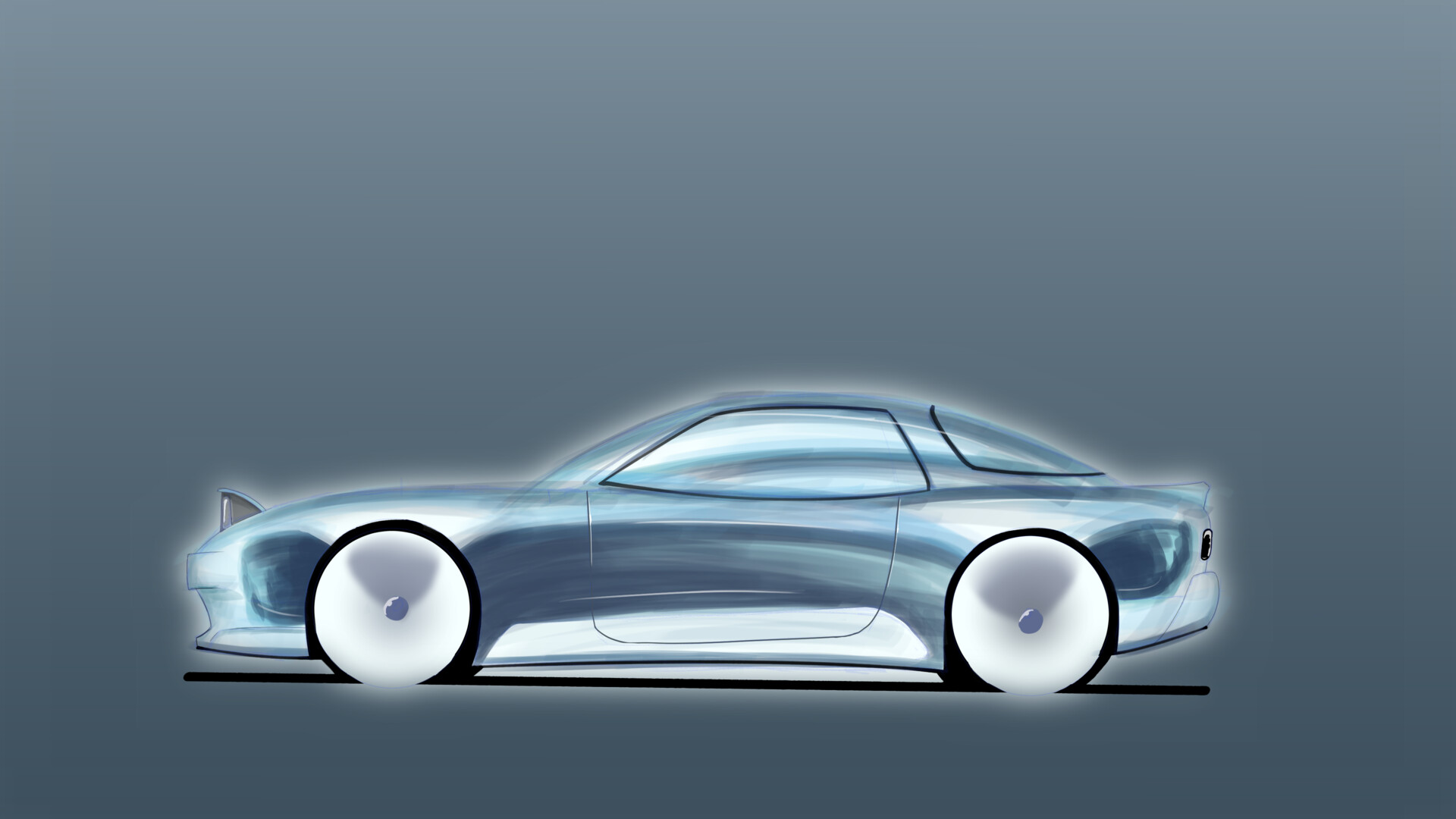 ArtStation - 90s inspired car - shading practice