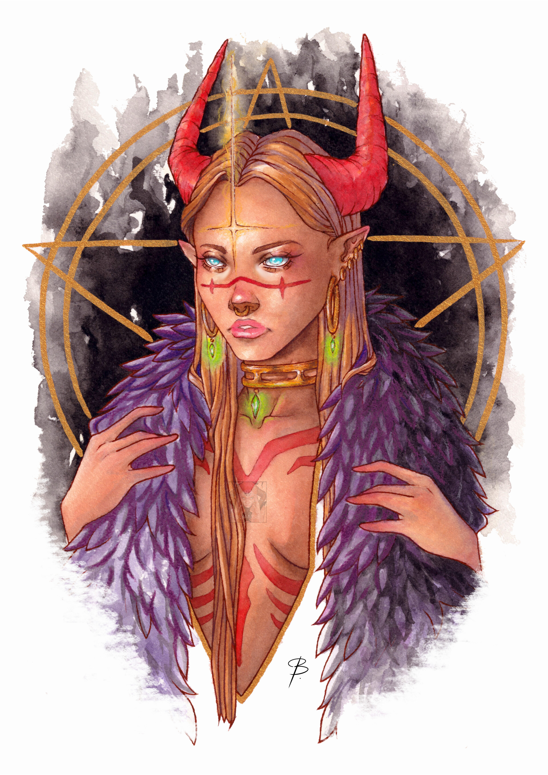 ArtStation - Hot elf demon - Peaceful Evil