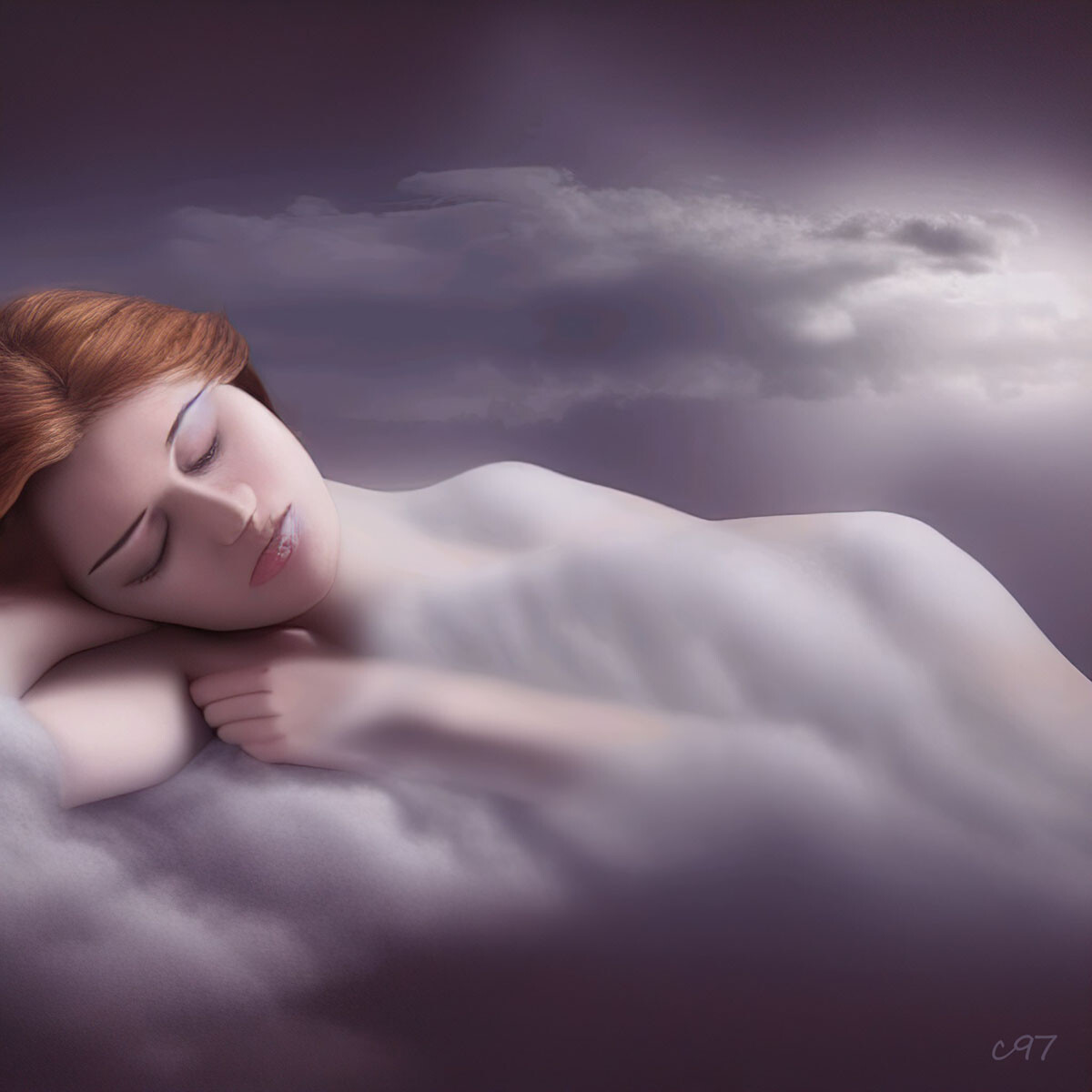 ArtStation - Sleeping girl