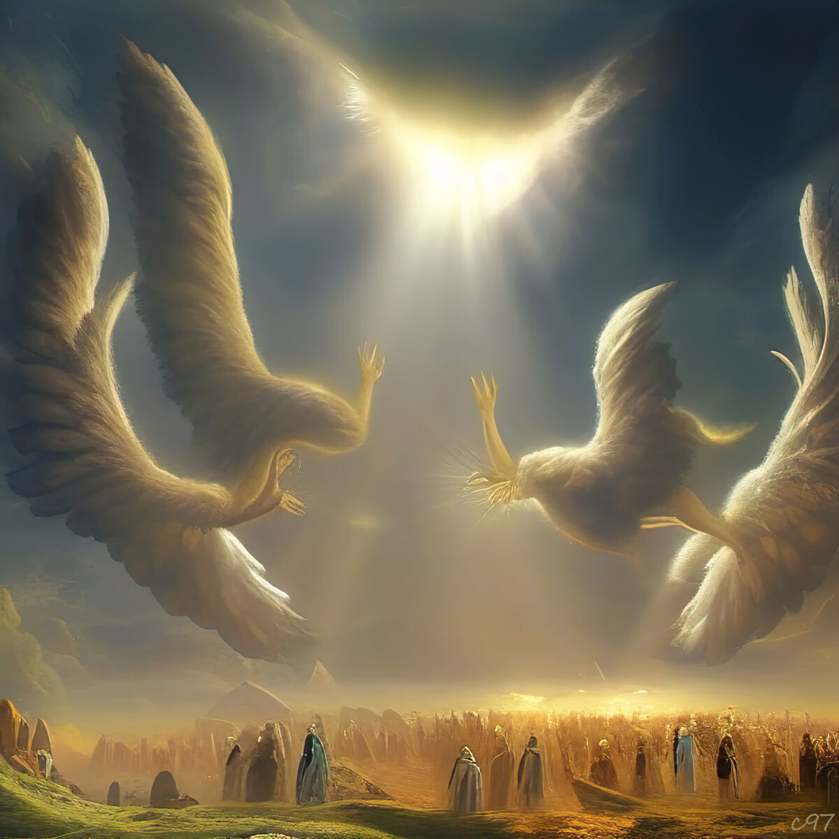 ArtStation - Heavenly angels