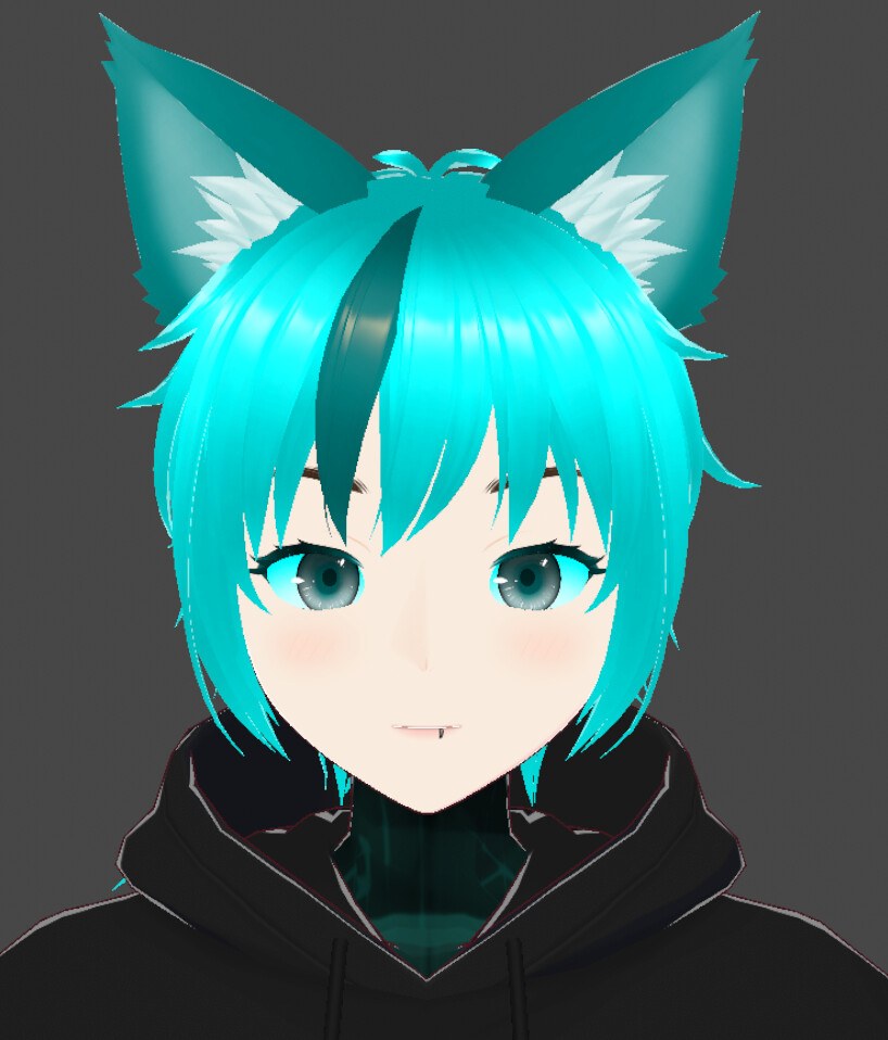 Yuki Snowfox - WIP Vtuber Model