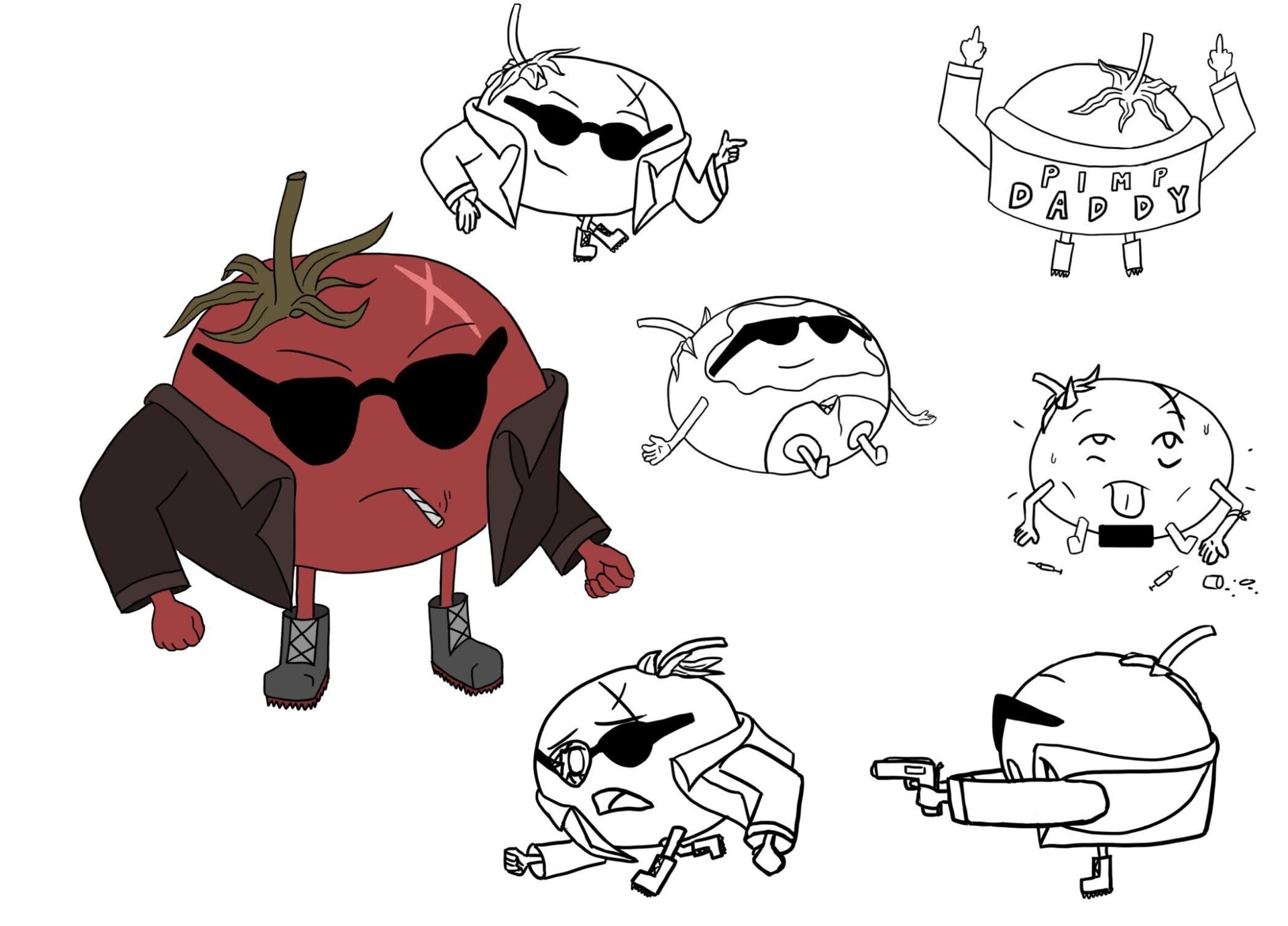 ArtStation - Terry the Terrible - Action Sheet