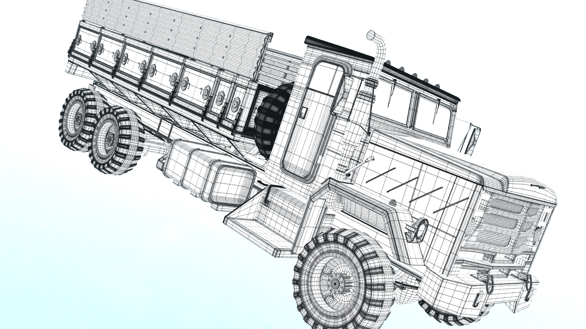 Army Truck Drawing