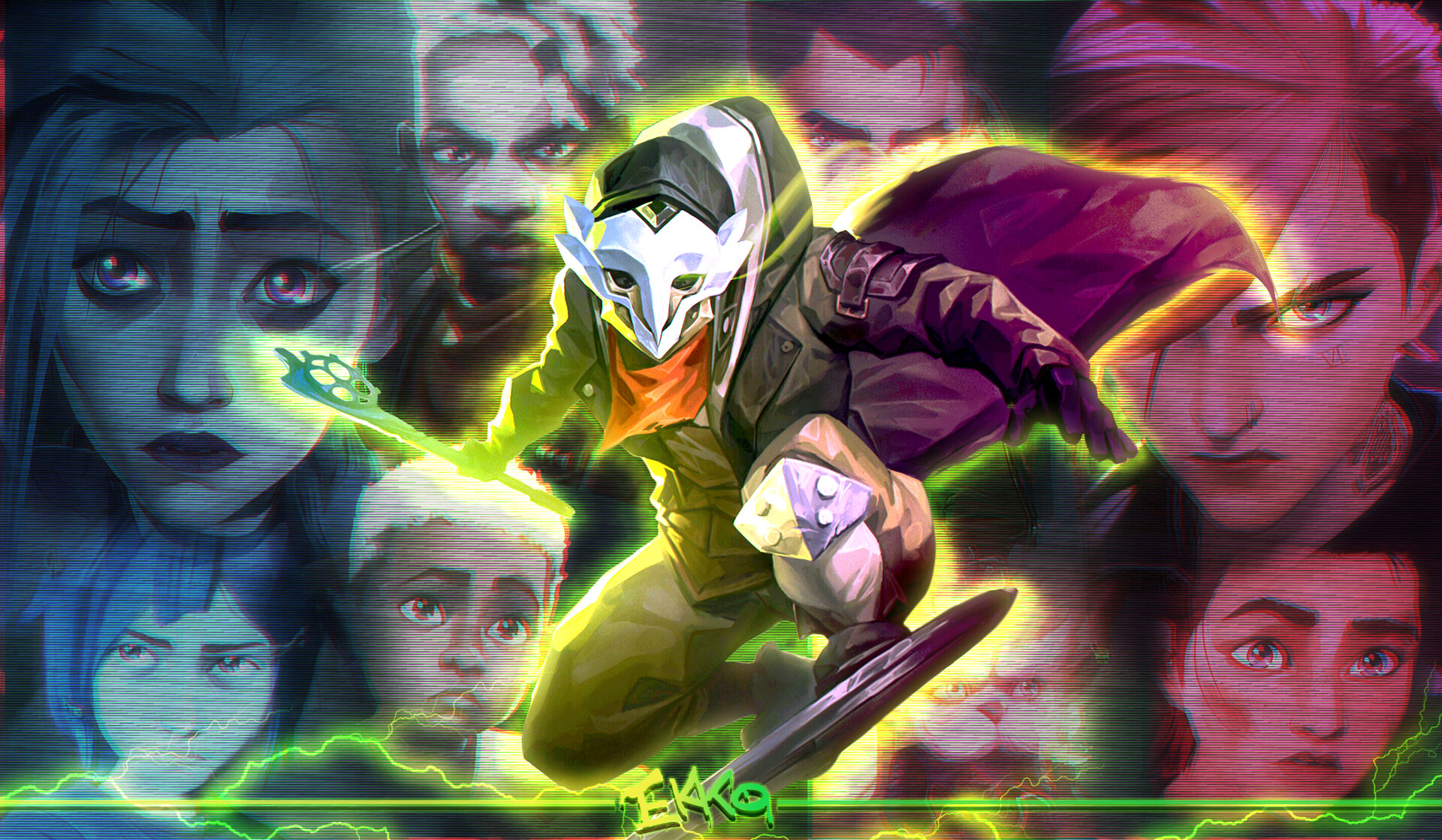 ArtStation - League of Legends_Arcane_ekko