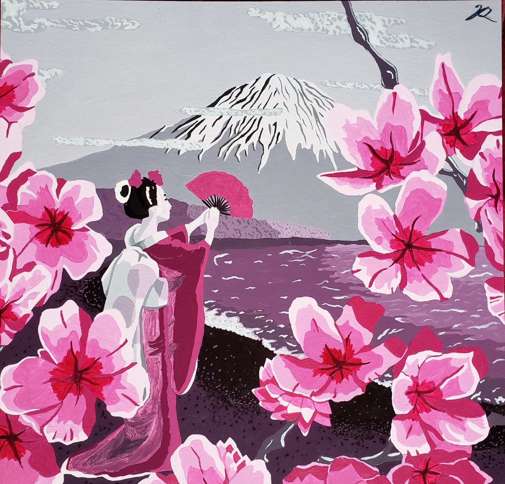 ArtStation - Dancing Geisha - 2019