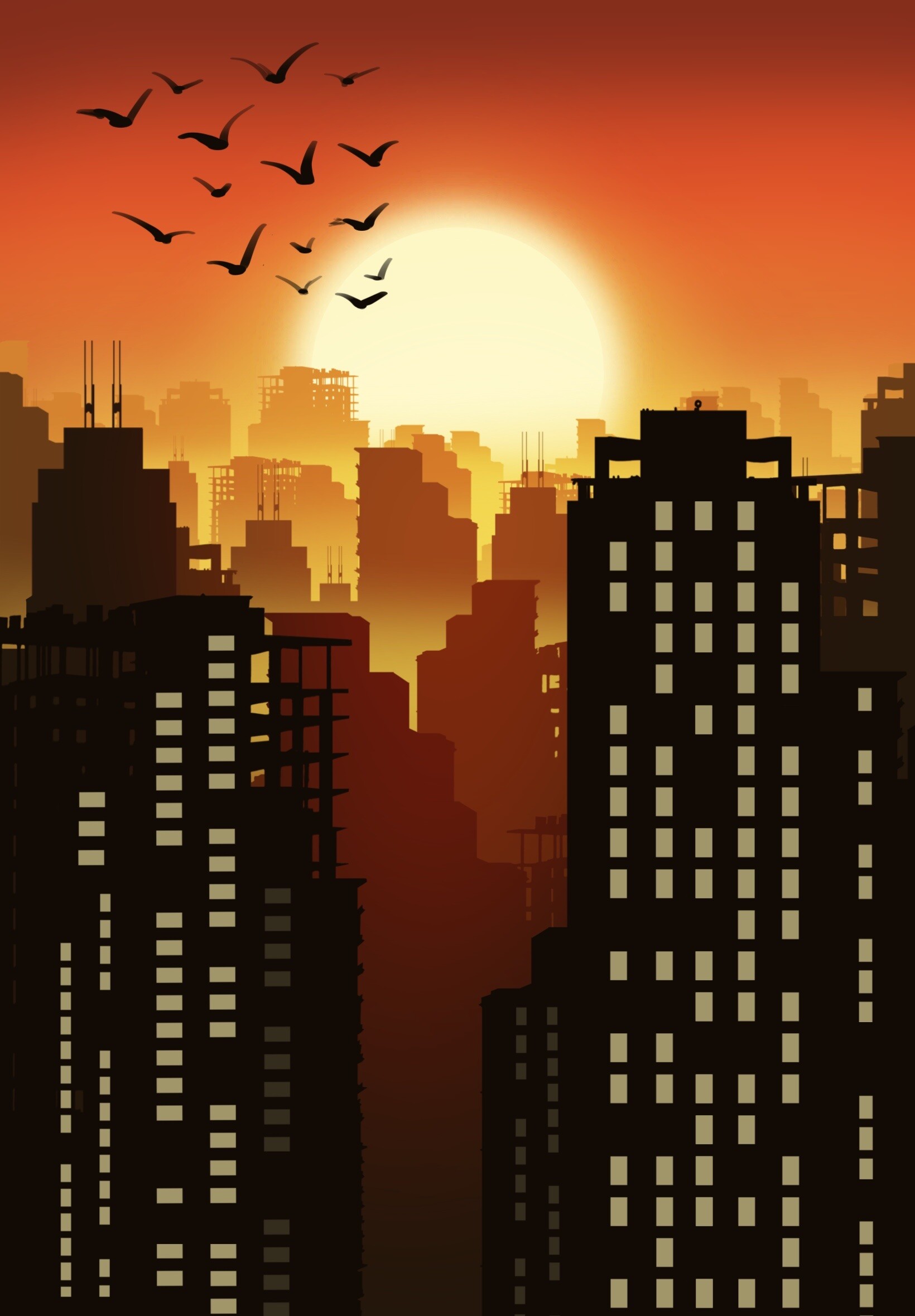 ArtStation - Sunset City