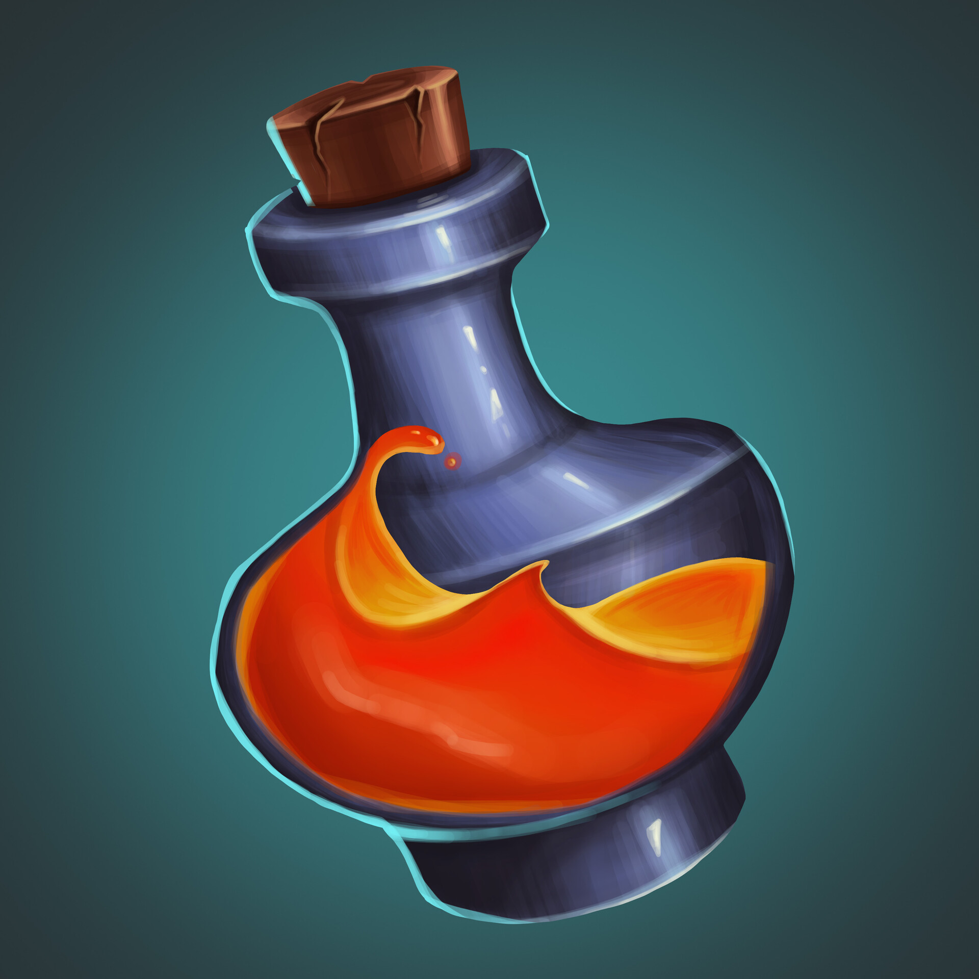 ArtStation - A bottle of potion