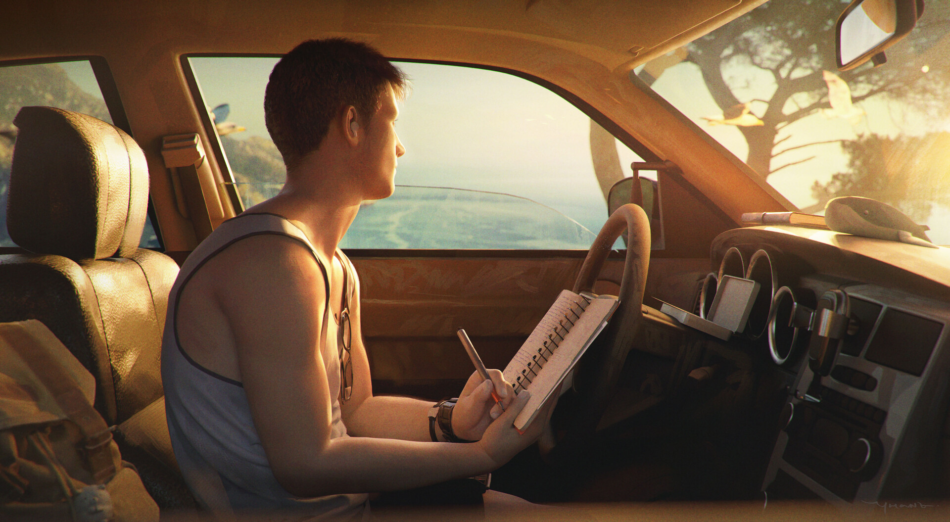 ArtStation - coastal drive