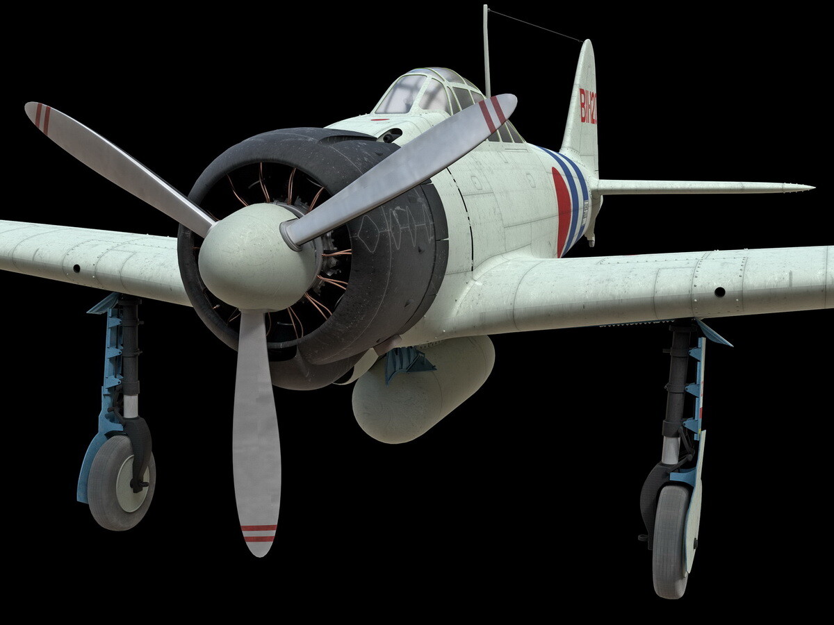 ArtStation - Japanese carrier fighter Mitsubishi A6M Zero