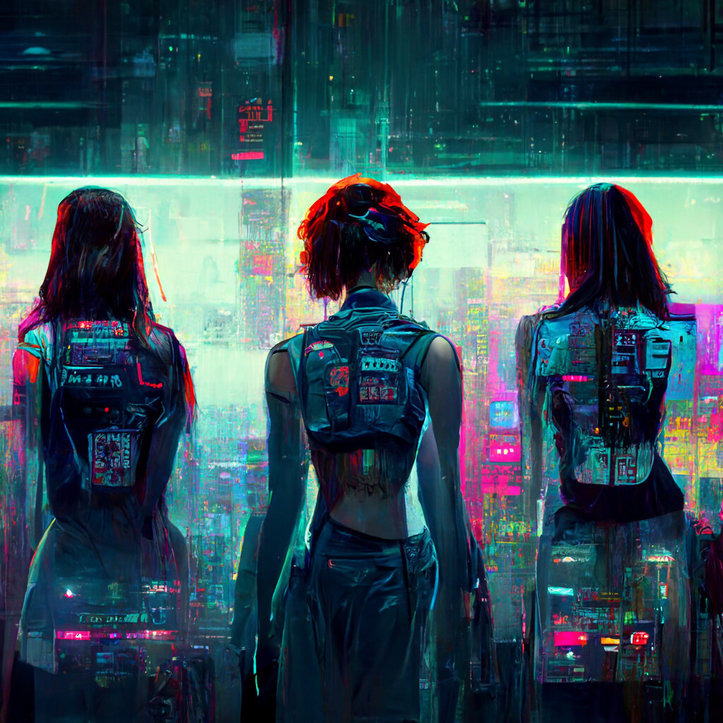 Sebastien Marques Pinto Cyberpunk Girls 1
