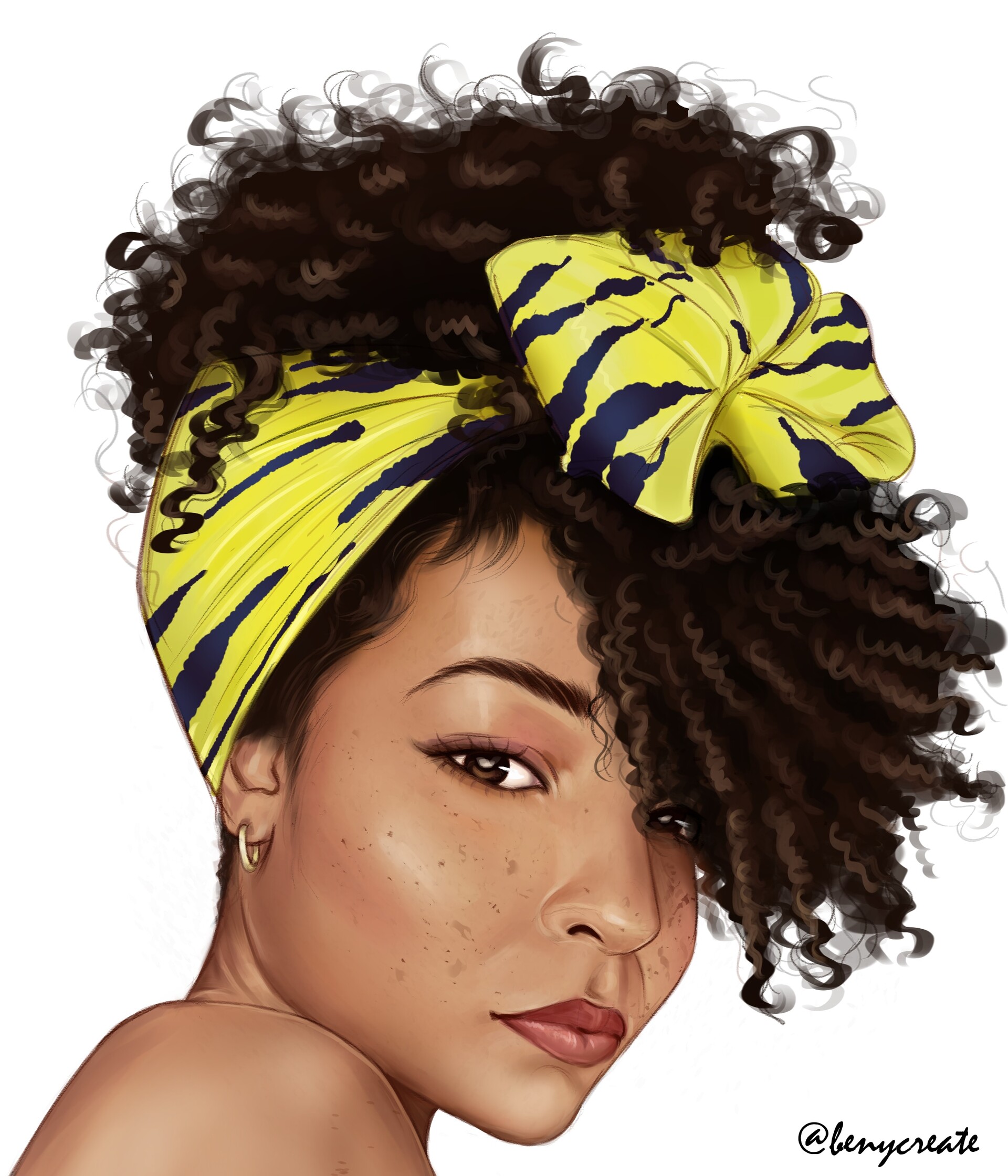 ArtStation - Brown hair lady