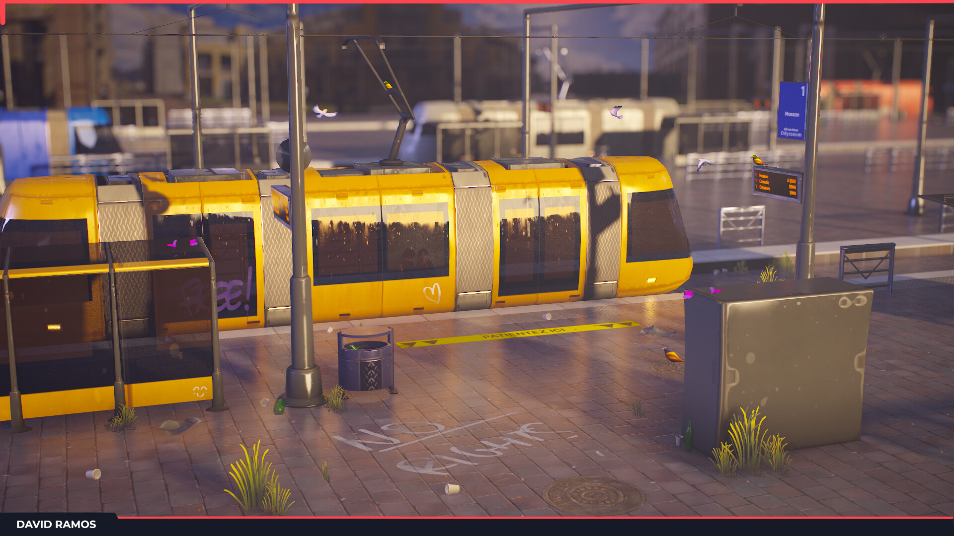 ArtStation - Stylized Modular Tram