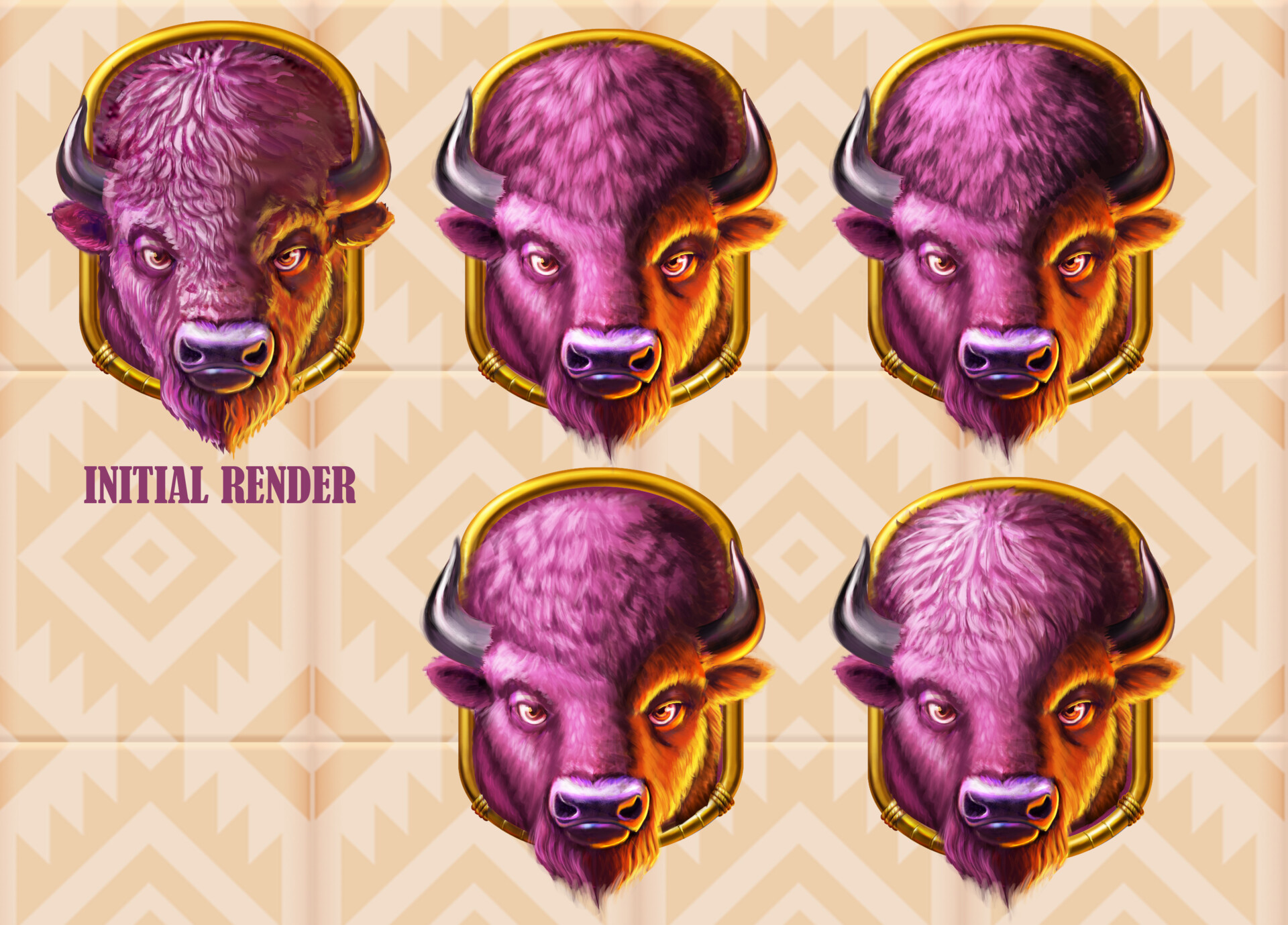 Enrique Perez Soler - Buffalo Toro - Buffalo Symbol Rendering