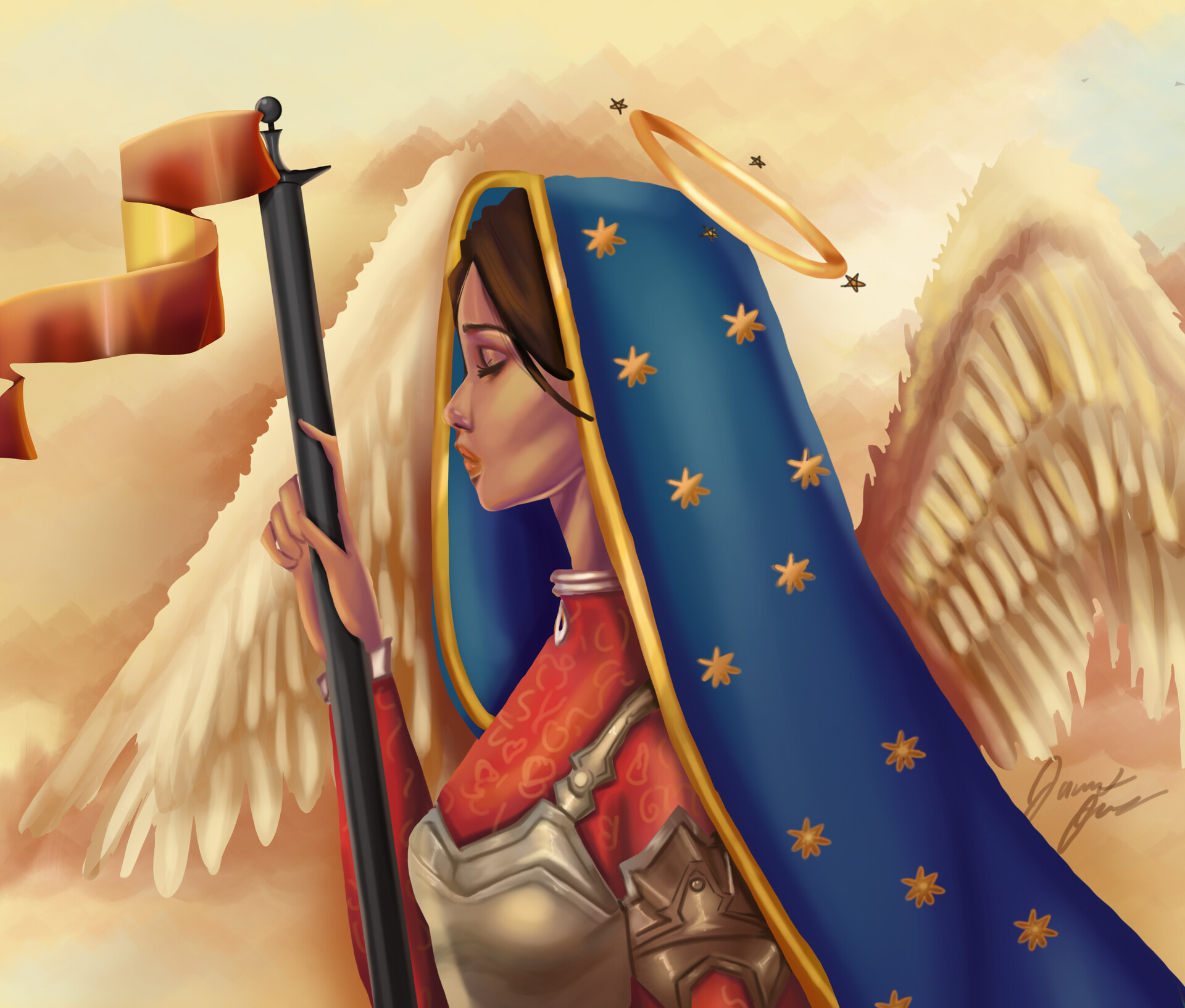 ArtStation - ReWrite the Myth: Virgin of Guadalupe