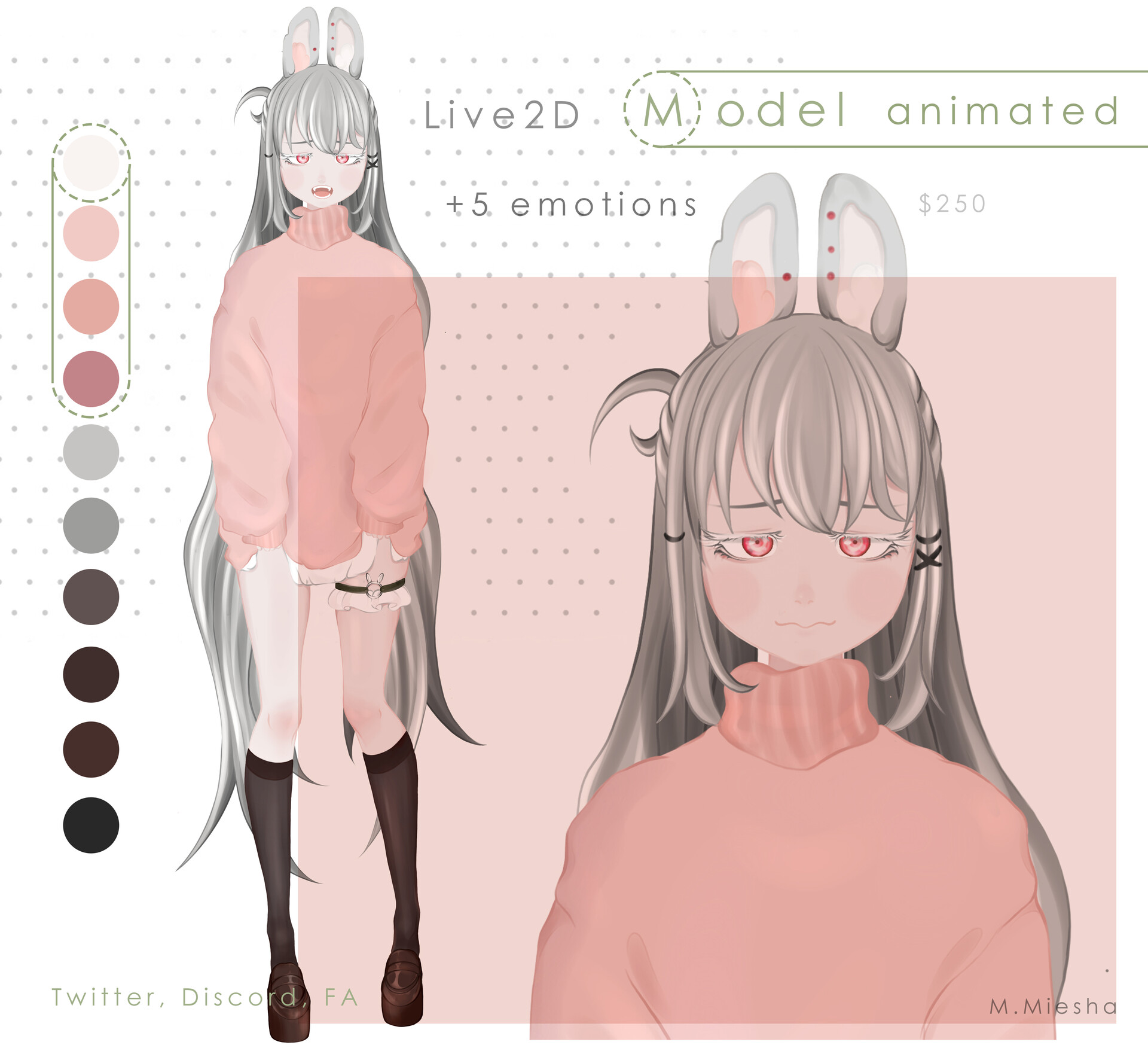 ArtStation - Adopt, Live2D model, VTuber🌸